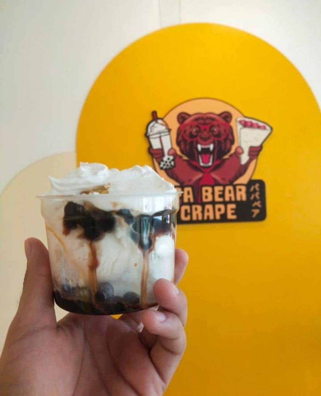 รีวิว Papa Bear & Crape นมหมีปั่น ชานมไต้หวัน บิงซูนมหมี ไอติมไข่แข็ง ...