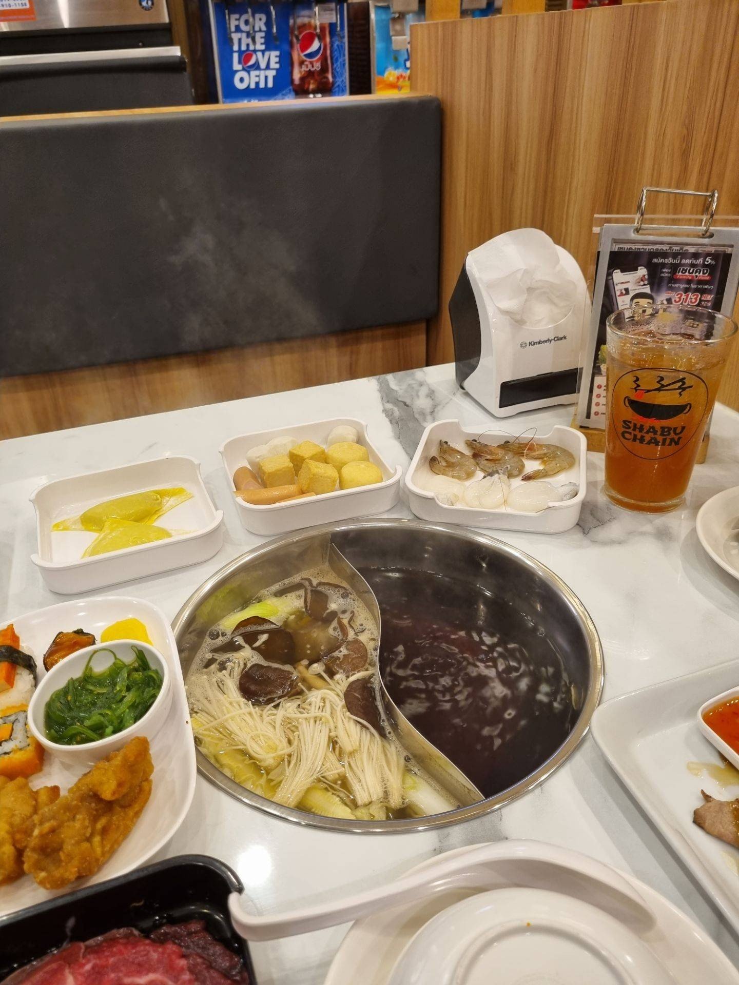 ซุปดำฟรี ร้าน Shabu Chain Shabu Chain ลำลูกกาคลอง 2