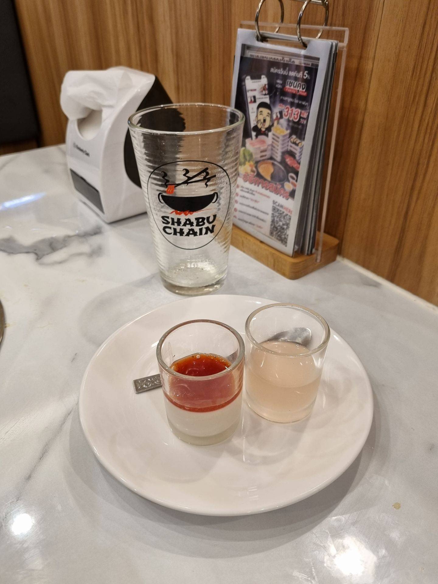 พานาคอตต้า ร้าน Shabu Chain Shabu Chain ลำลูกกาคลอง 2