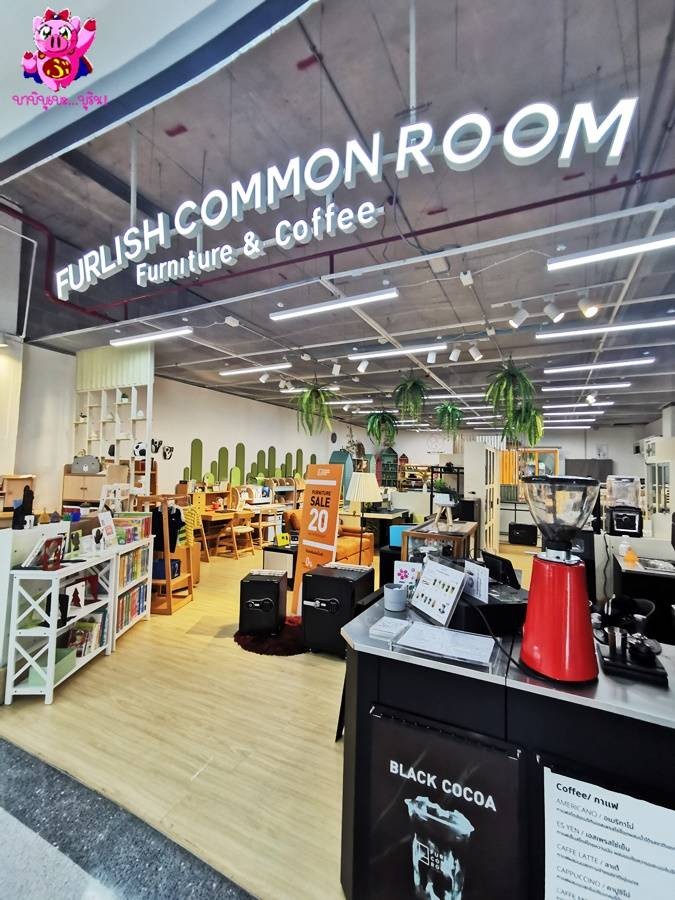 รีวิว Furlish Common Room & Coffee - ร้านกาแฟและร้านเฟอร์นิเจอร์ในร้าน ...