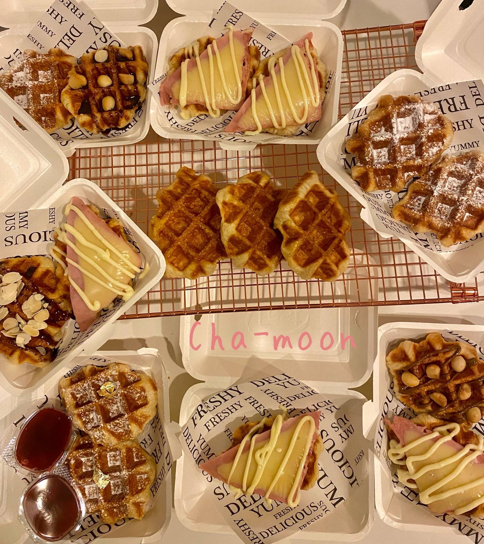 ร้าน Cha-moon x แสนดาว ครอฟเฟิล กาแฟสด กาแฟโบราณ ชา น้ำผลไม้ น้ำลำไย ...