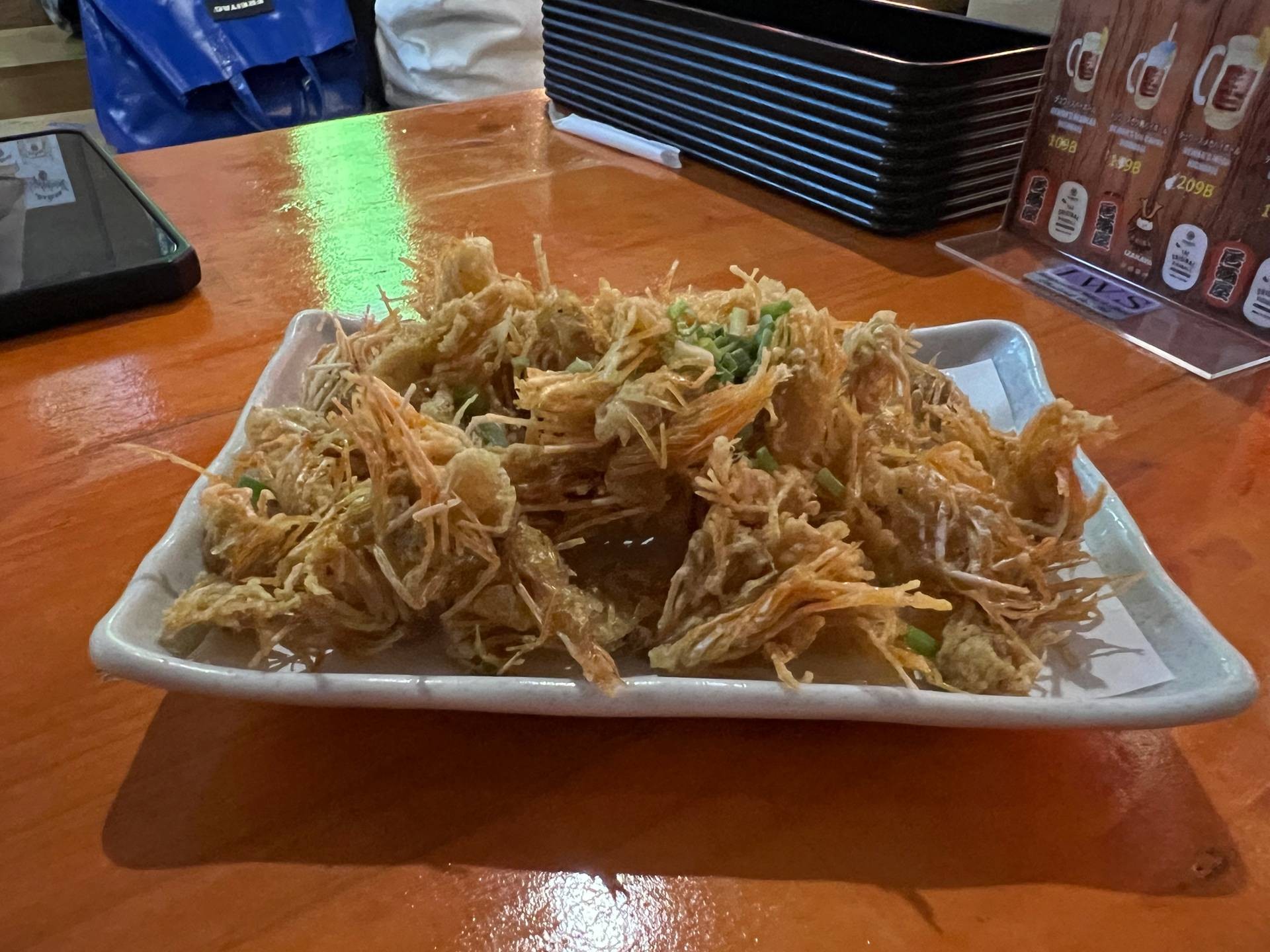 Atama Ebi Fry ร้าน Izakaya Samurai Udomsuk อุดมสุข - Wongnai