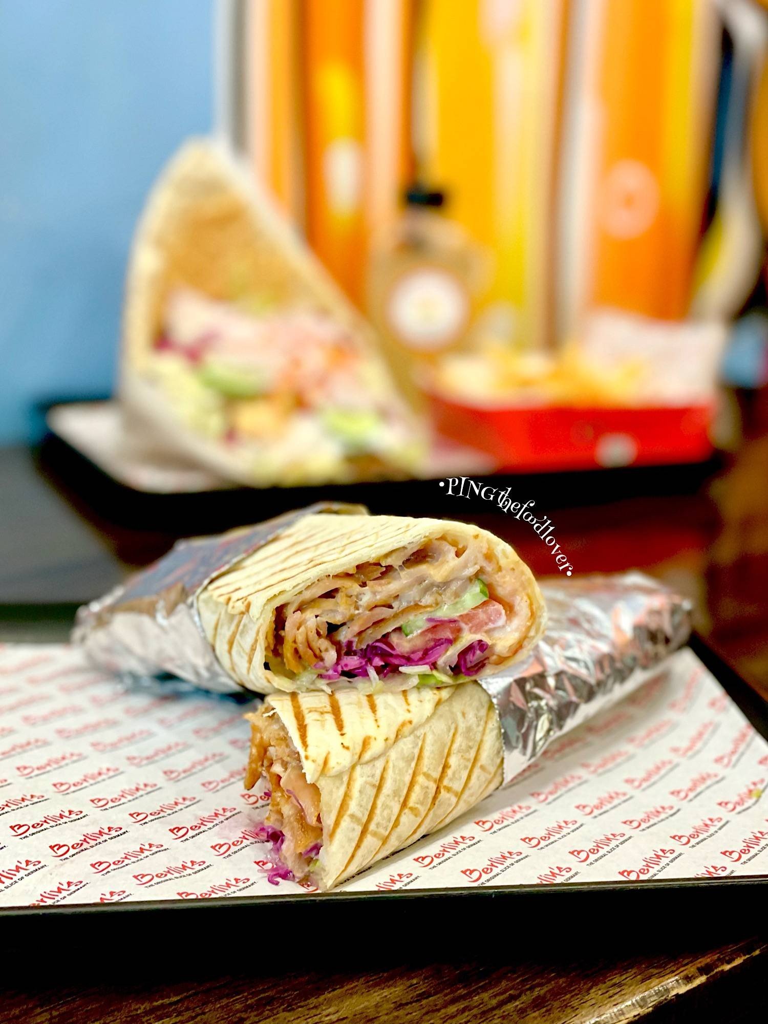 Doner Wrap Chicken ดูรัมไก่ Set • Doner Wrap หรือเคบับห่อด้วยแป้งสไตล์ ...