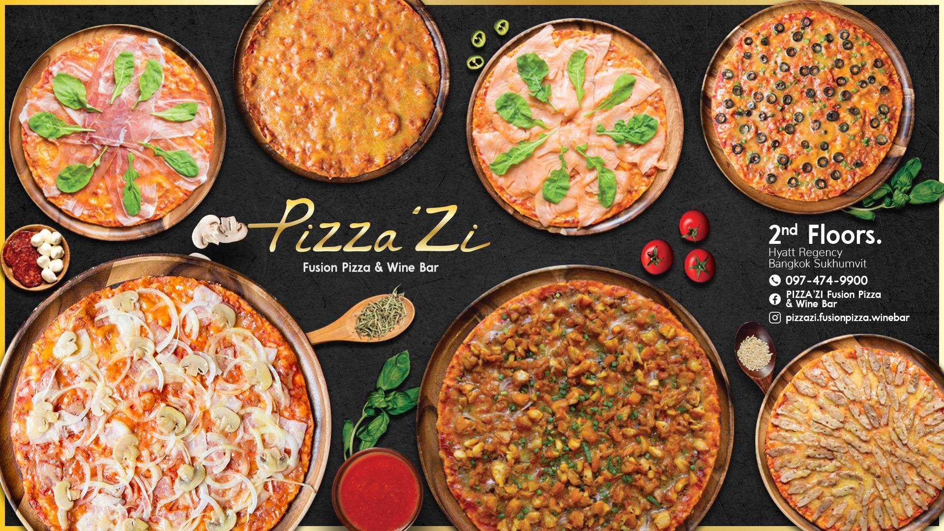 ดีลส่วนลดพิเศษร้าน Pizza'Zi Fusion Pizza and Wine Bar ส่วนลด 10% ...