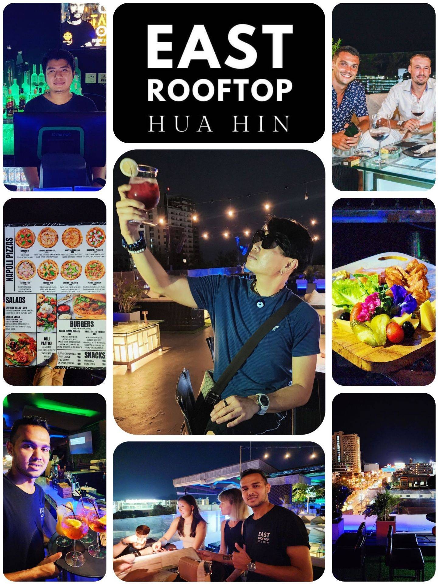 รีวิว EAST - Rooftop Bar & Lounge - Landmark สีสันของราตรีหัวหิน ...