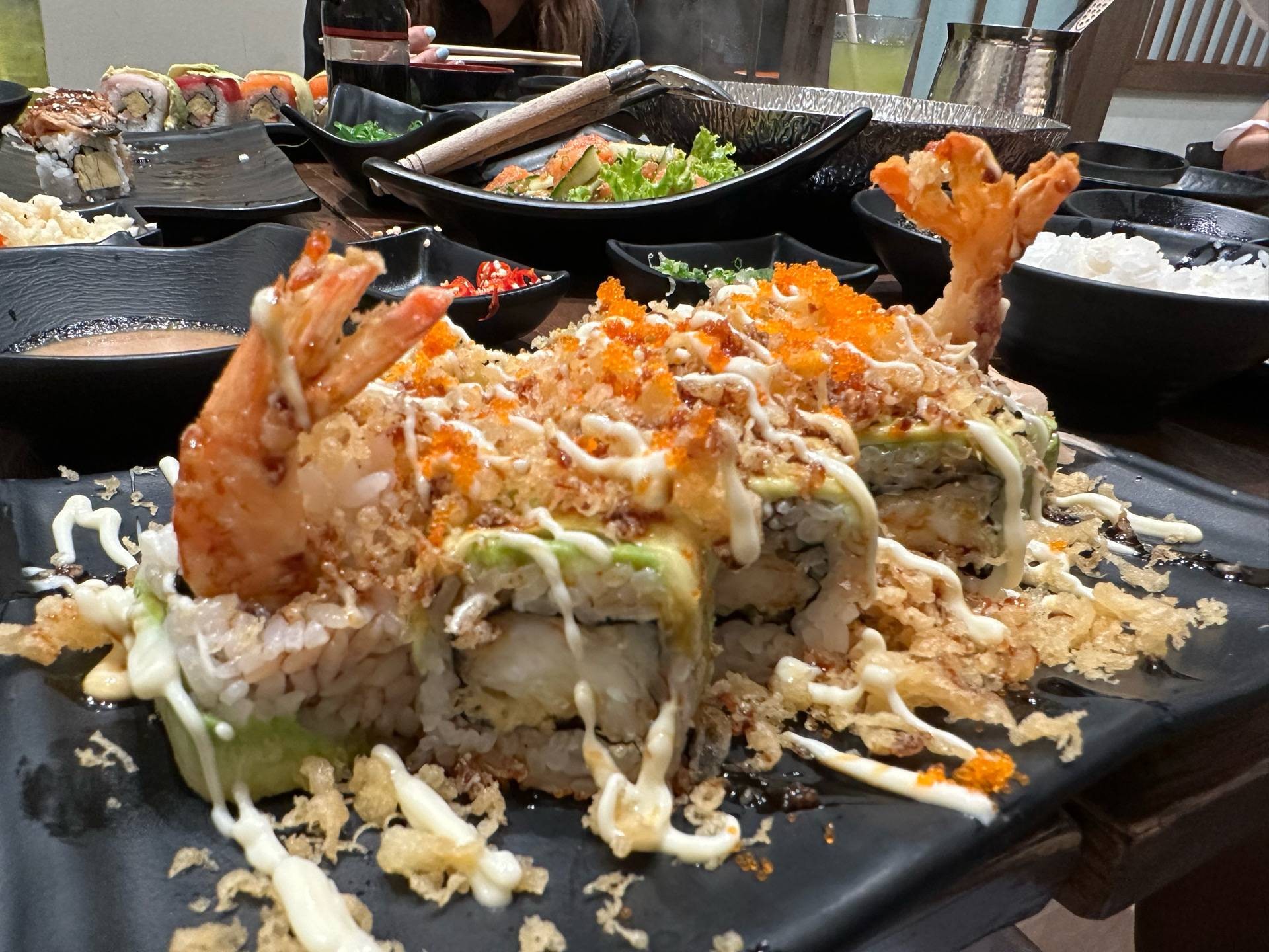 Tempura Uramaki Roll ร้าน SUKI MASA Siam Paragon
