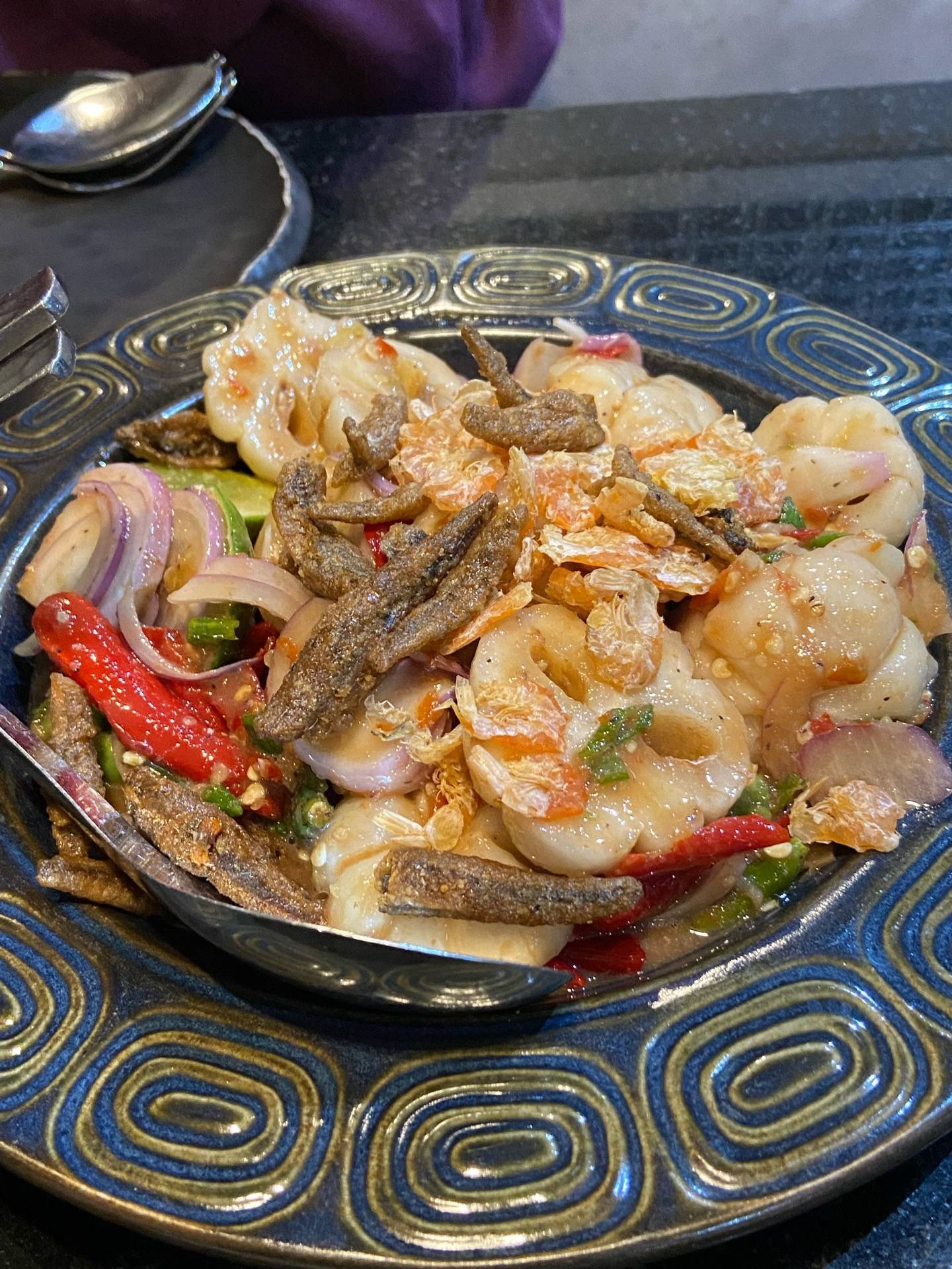 ตำมังคุดกะปิ ร้าน Phed Phed Bistro อยู่ในโครงการ the circle ราชพฤกษ์ ...