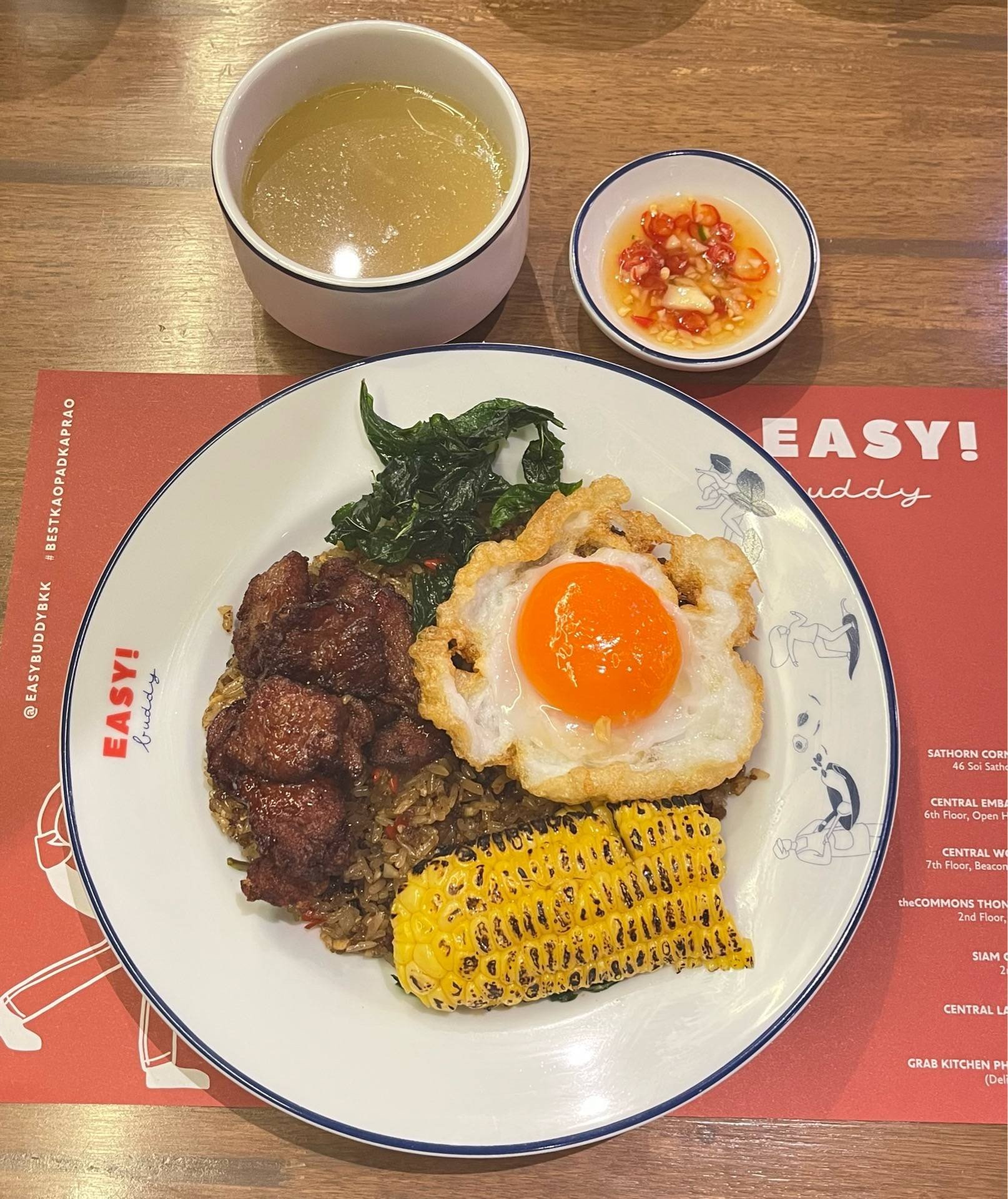 รีวิว Easy Buddy สยามเซ็นเตอร์ - Easy Buddy🍳🌽🥩 ร้านกะเพราไข่เป็ดสุดปัง ...