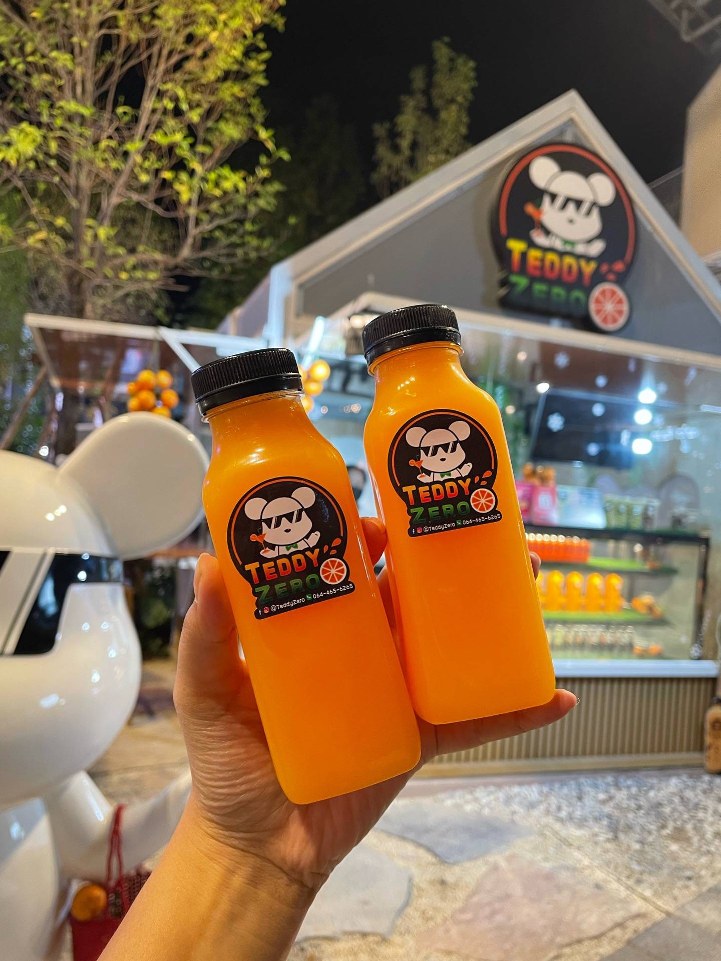 รีวิว Teddy Zero น้ำส้ม เท็ดดี้ ซีโร่ สาขา มาร์เก็ตเพลส กรุงเทพกรีฑา - น้ำส้มอร่อยมาก
