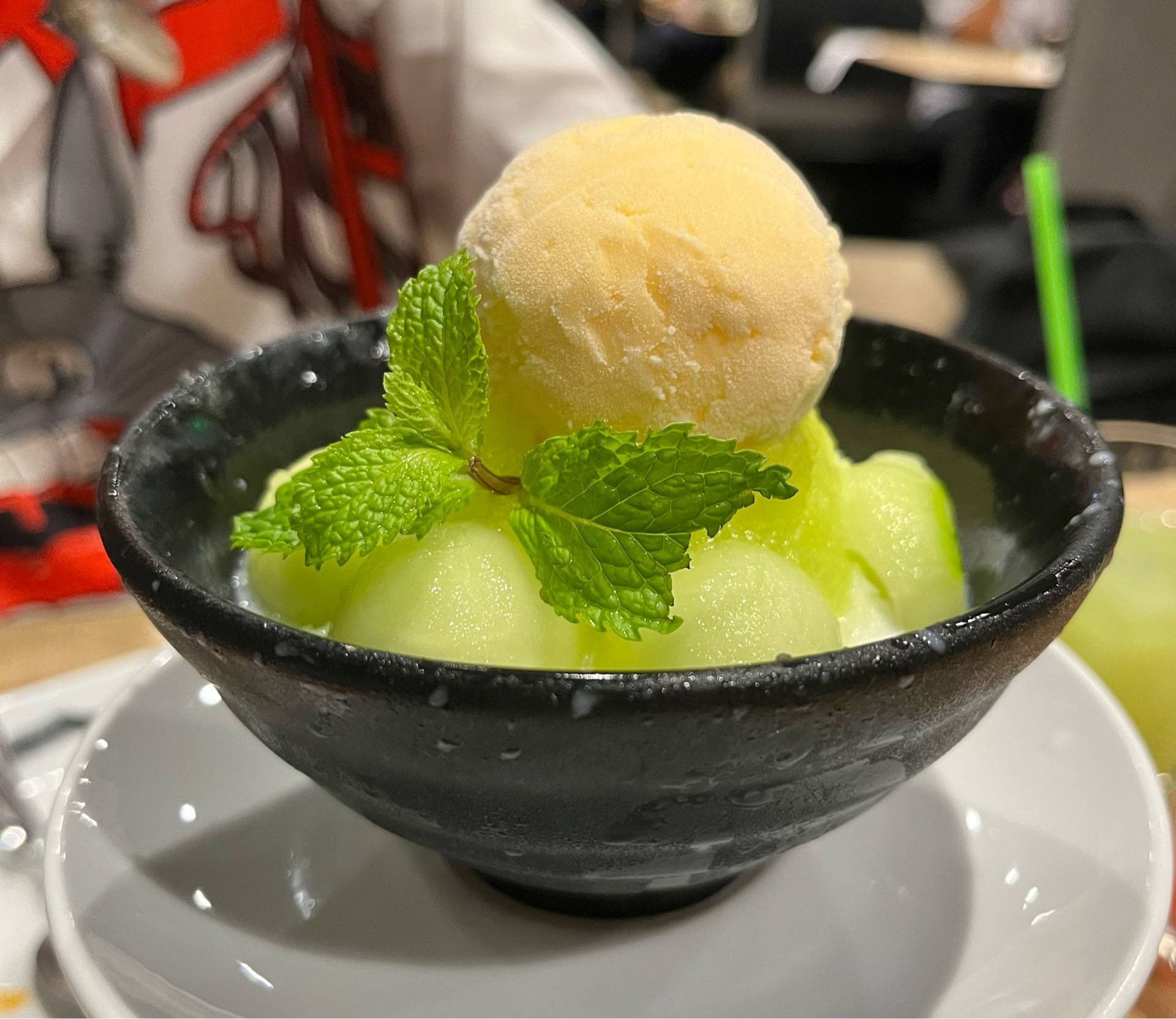 คากิโกริเมล่อนญี่ปุ่น ร้าน OISHI EATERIUM สามย่านมิตรทาวน์