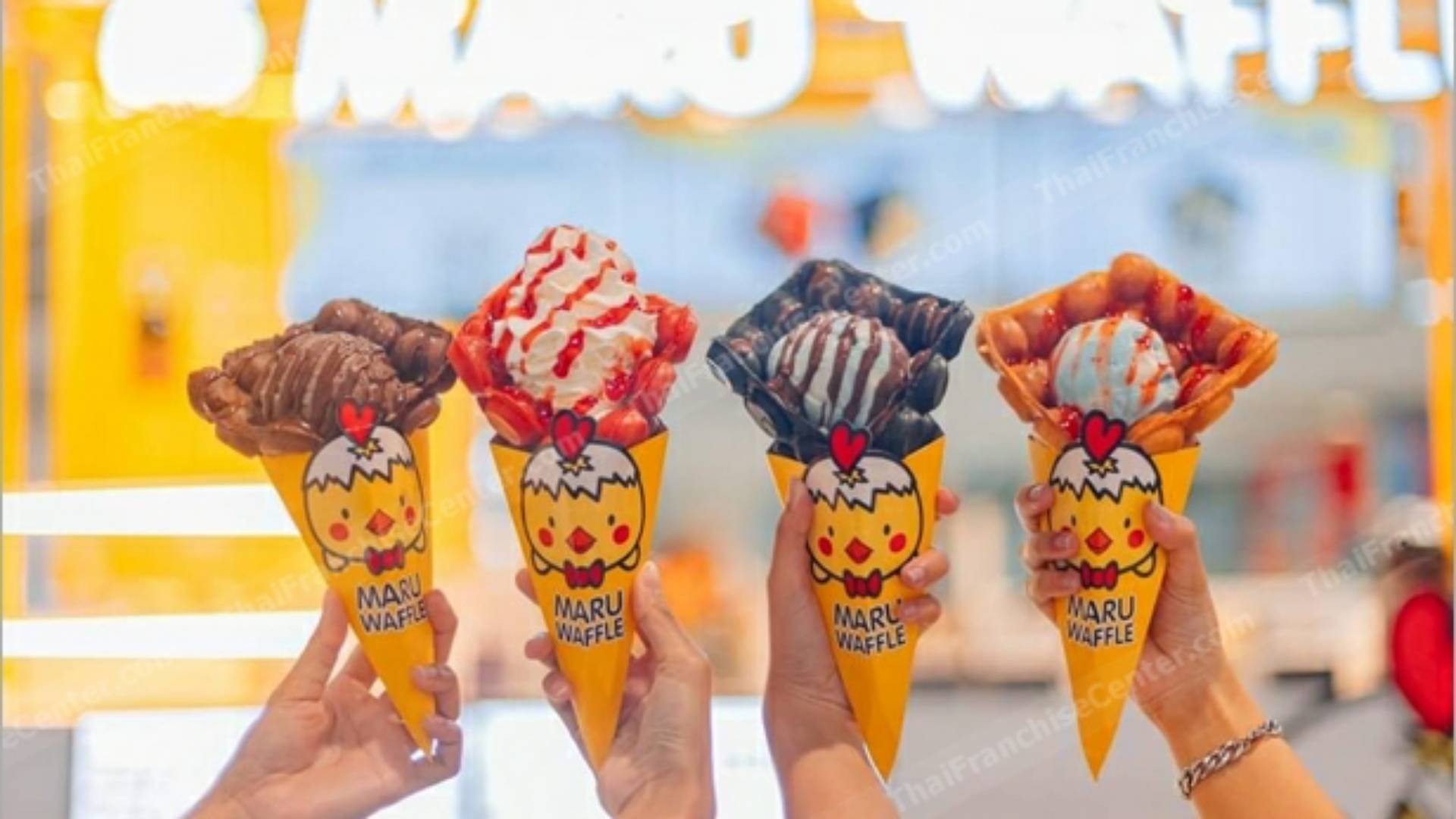 Maru Waffle (มารุ วาฟเฟิลฮ่องกง) ตลาดครอบครัวบางกรวย - สั่งอาหารเดลิเวอ ...