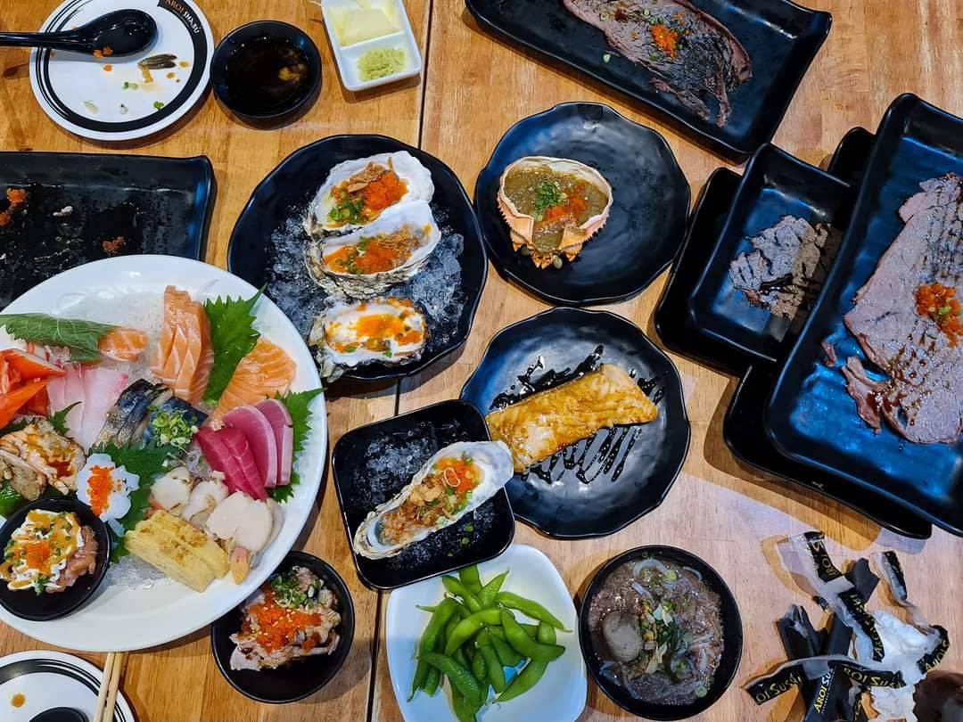 รีวิว Aroi Sushi Thru Thonglor ถนนเพชรบุรีตัดใหม่ - อาหารอร่อย ของมา ...