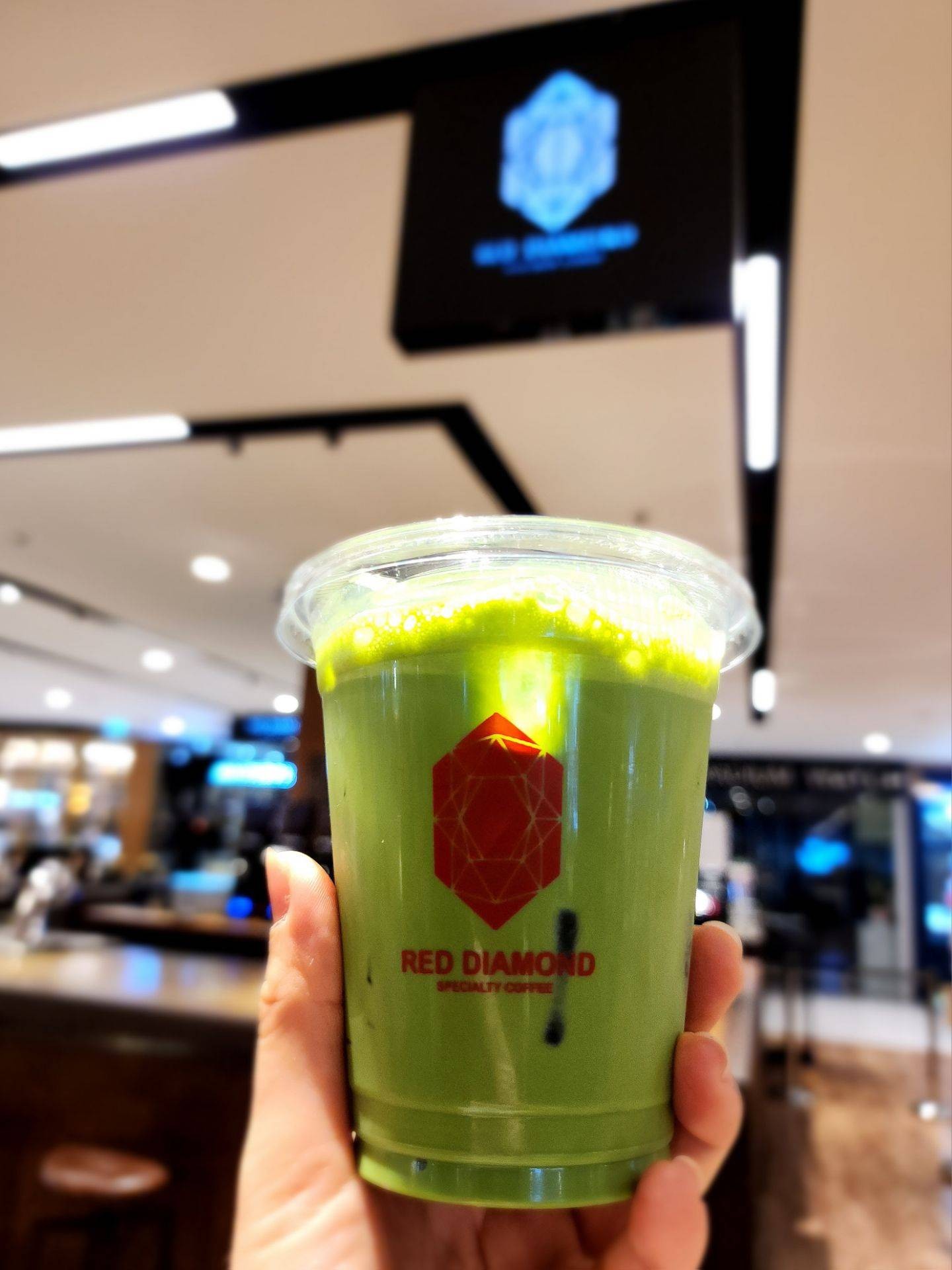 รีวิว Red Diamond Cafe เซ็นทรัลเวิลด์ ชั้น 5 - เพิ่งเคยลองเมนูมัทฉะ ...