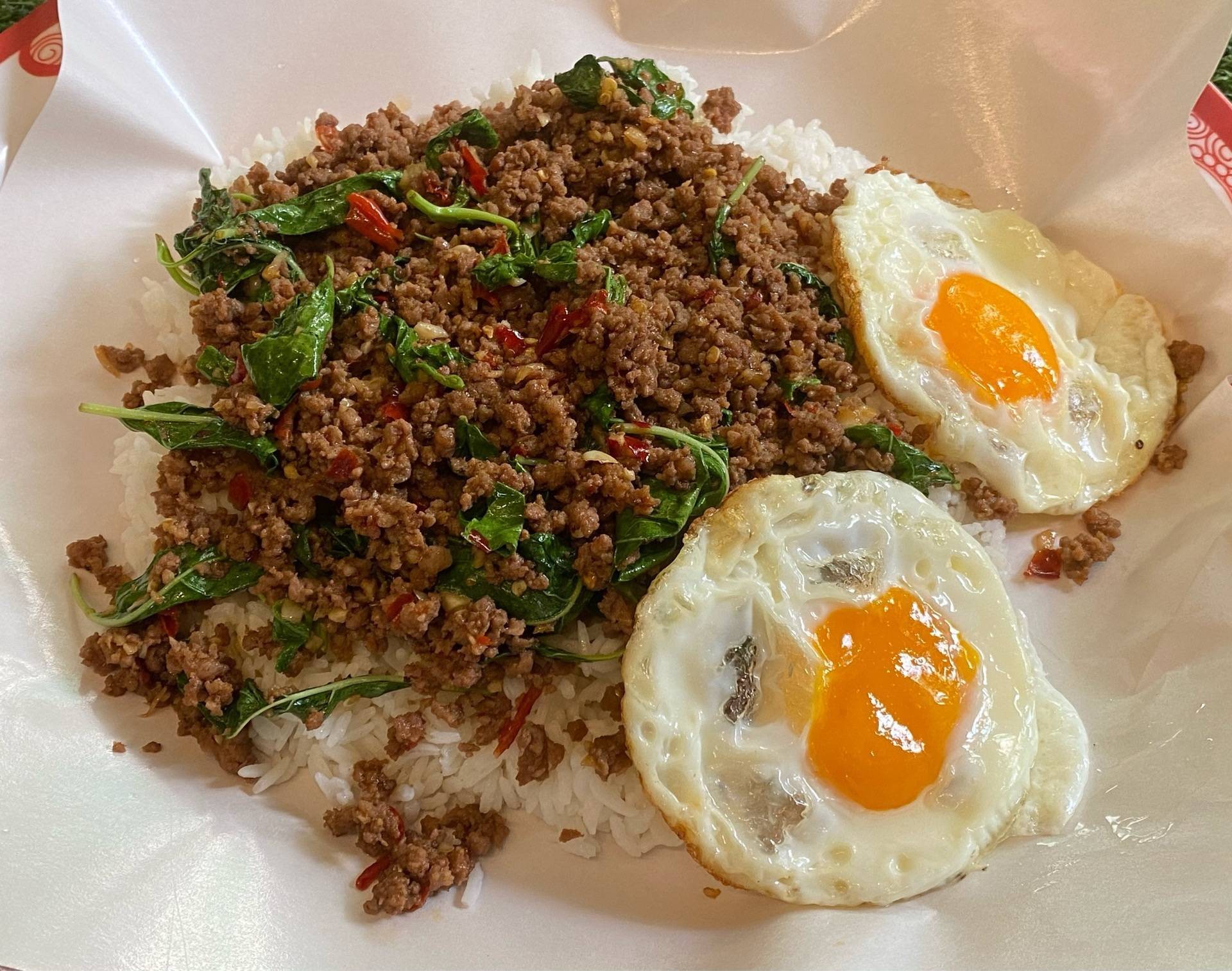 รีวิว กะเพรา อร่อยชัวร์ หัวหิน - อากาศร้อน ได้น้ำแดงโซดา คู่กับ กะเพรา ...