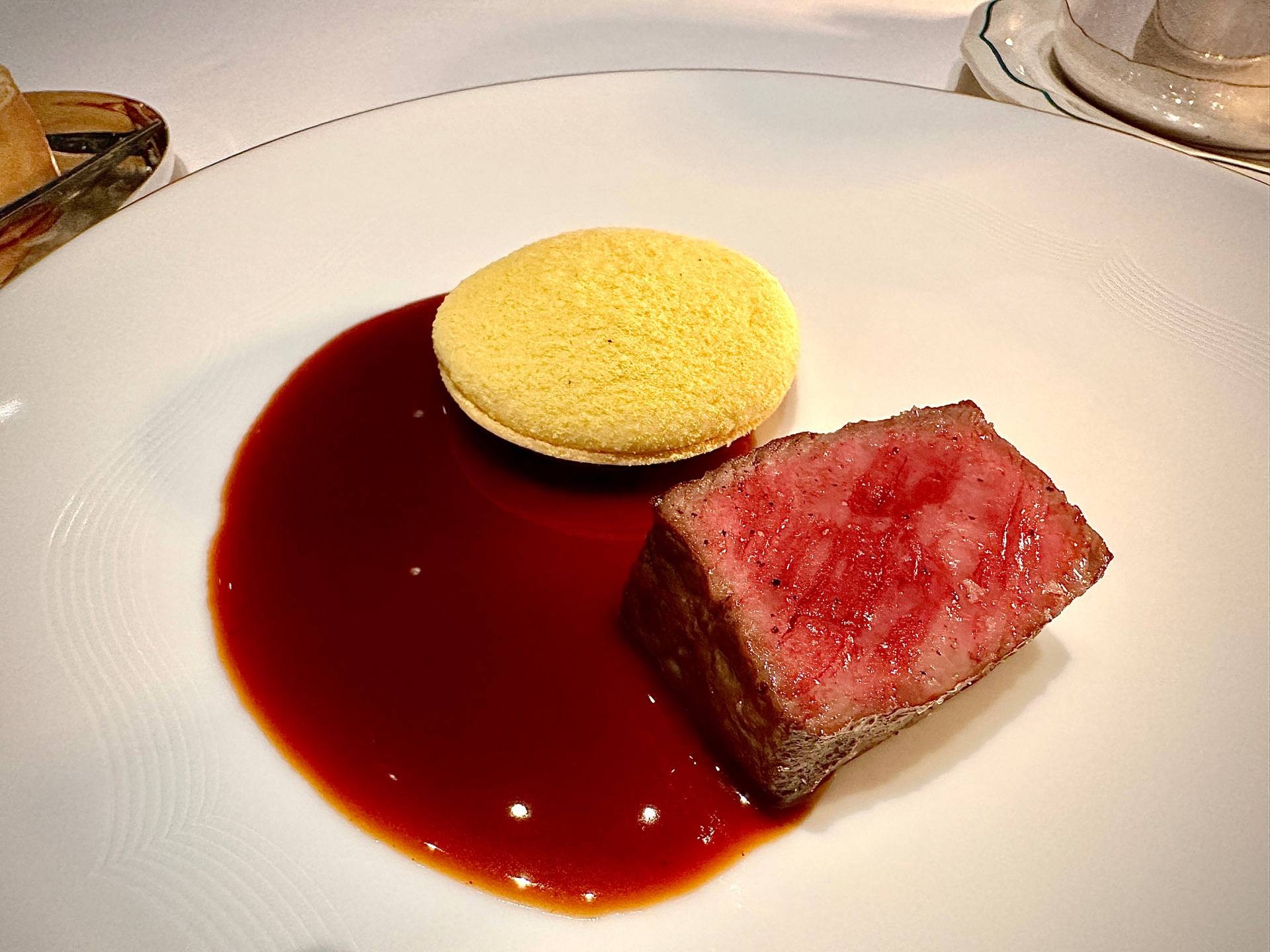 Wagyu Beef ร้าน Blue by Alain Ducasse