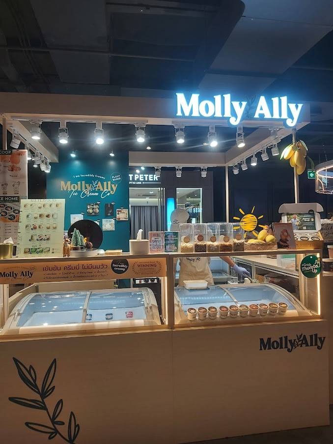 รีวิว Molly Ally Mart Siam Center - 'Molly Ally - Plant based ice cream อร่อยด้วย เฮลตี้ด้วย'