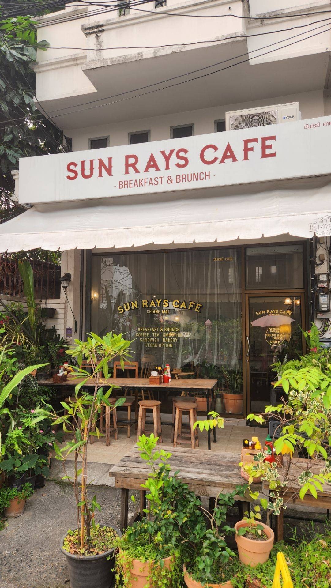 รีวิว Sun Rays Cafe - ร้านอาหารเช้าสไตล์ American breakfast & brunch ในตัวเมืองเชียงใหม่