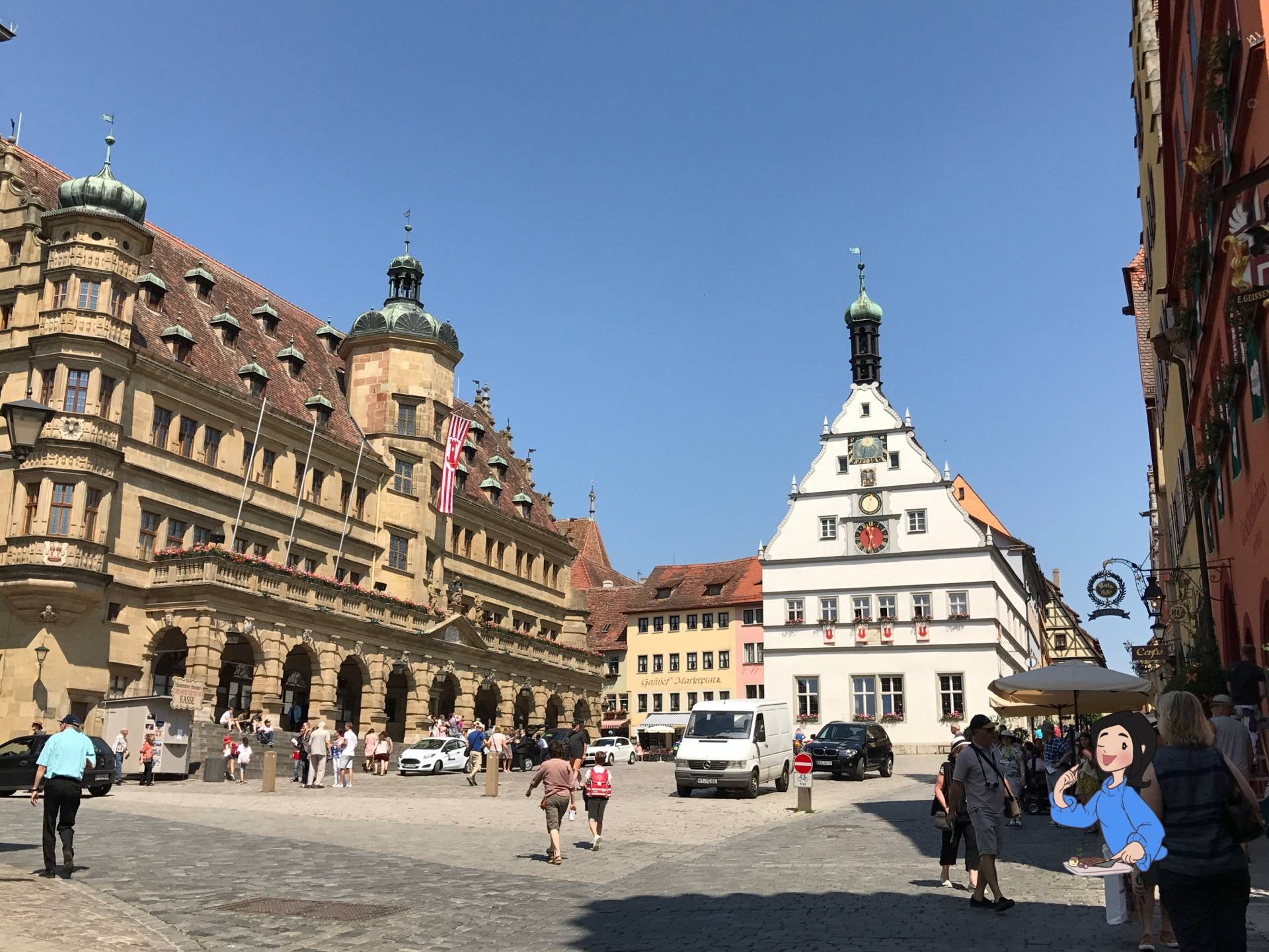 รีวิว Market Square of Rothenburg ob de Tauber - เมืองน่ารัก บรรยากาศ ...