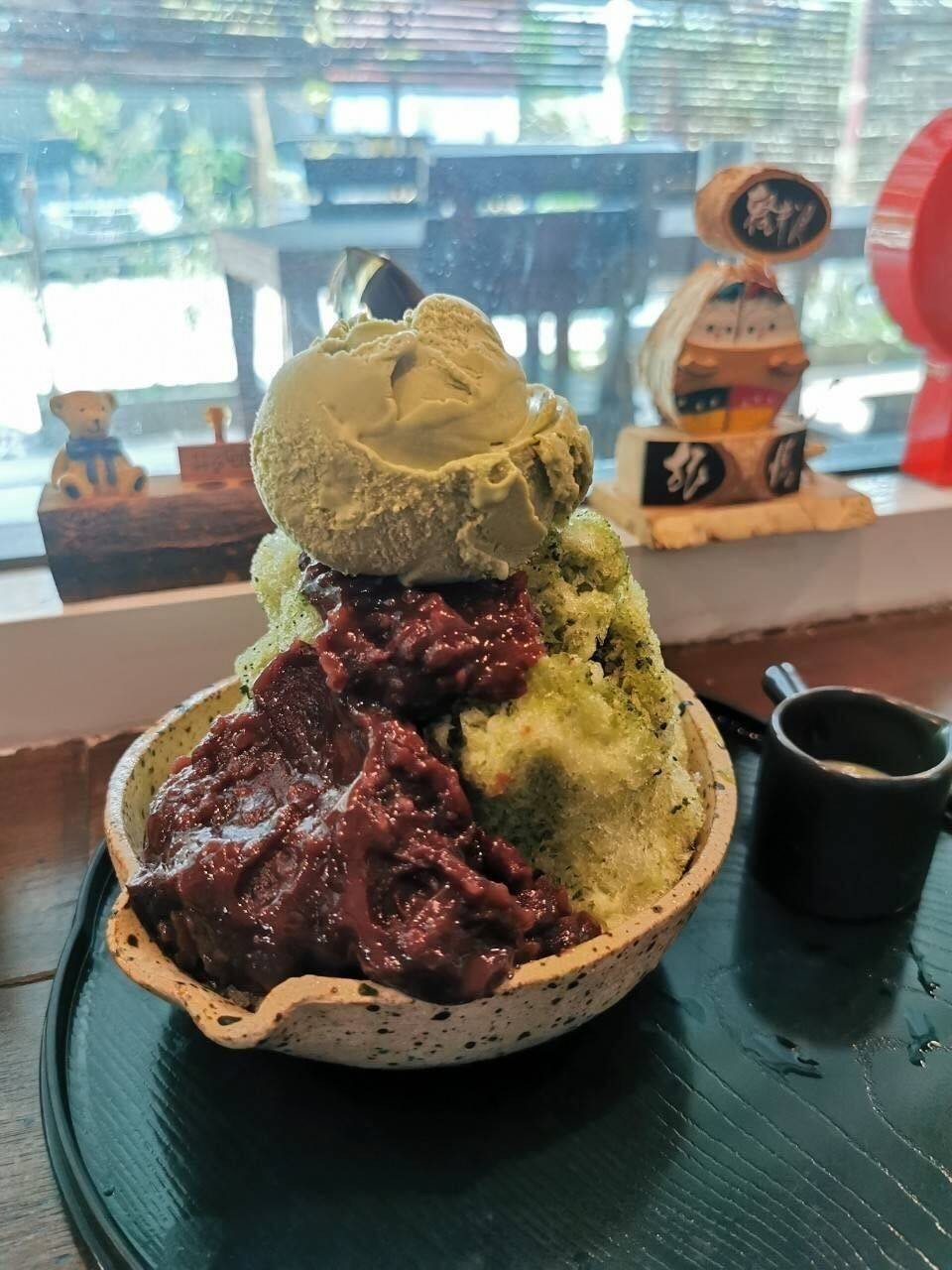 รีวิว Kira Kira Cafe - คิระ คิระ คาเฟ่ - - บิงซูไอศกรีมชาเขียว