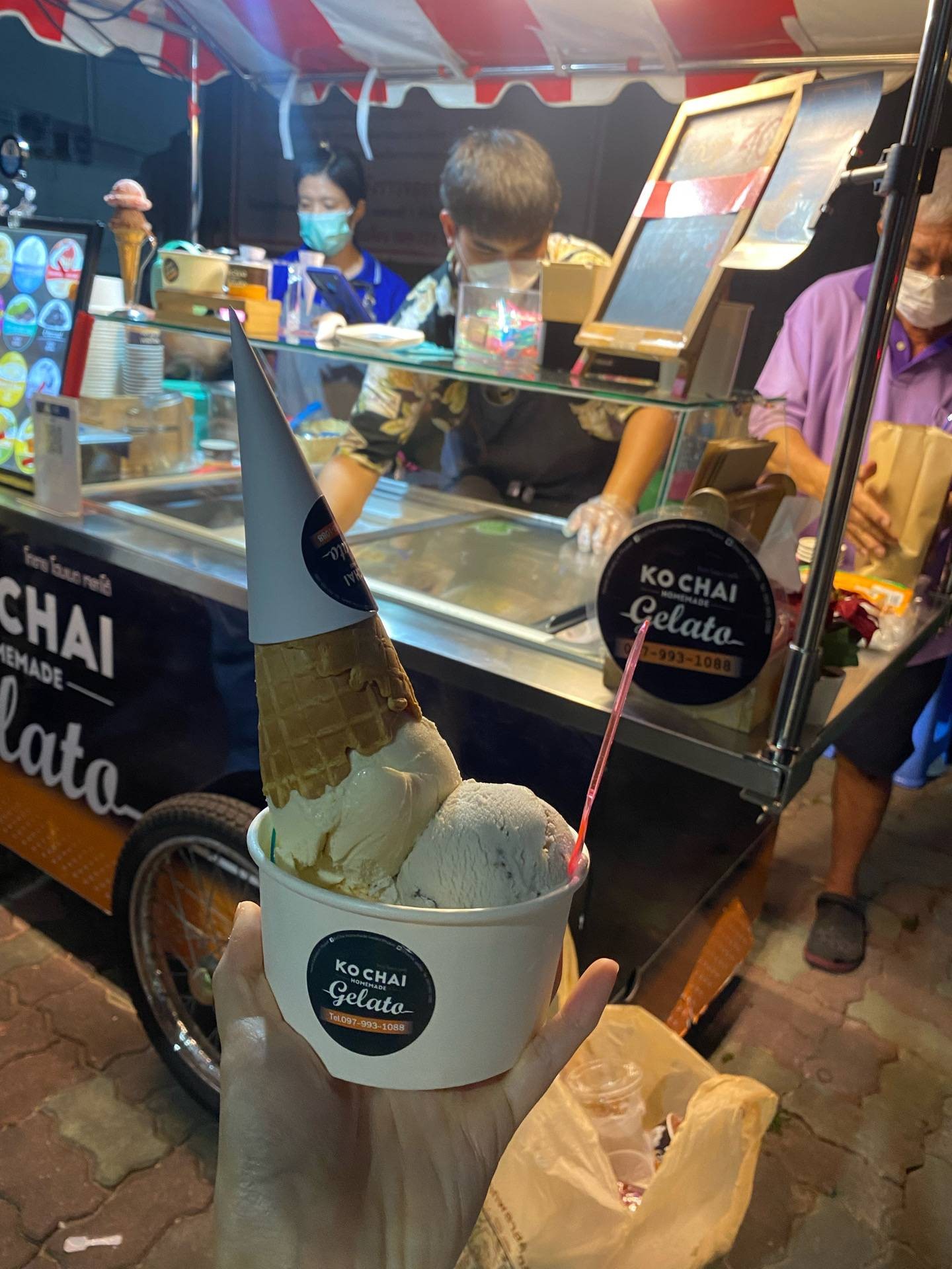 รีวิว Kochai Homemade Gelato Phuket - Itim home made ลูกใหญ่มาก