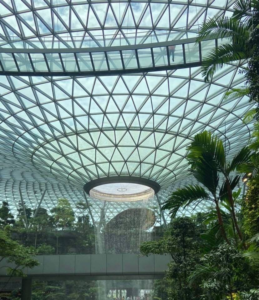 รีวิว The Rain Vortex @jewel น้ำตกในห้าง - The Rain Vortex ใน Changi ...