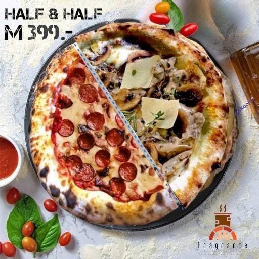 รีวิว Pizza Fragrante - Sukhumvit71 สุขุมวิท 71 - แป้งหอมนุ่มมากๆครับ ...