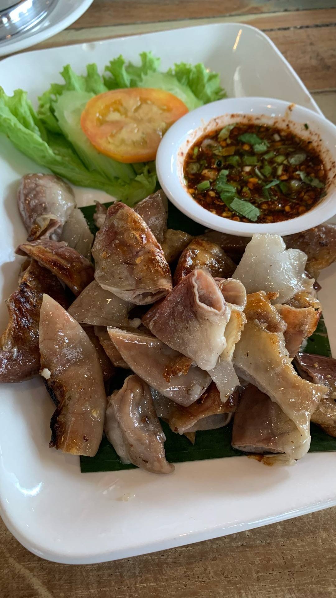 ไส้อ่อนย่าง ร้าน ตะอำ เขาใหญ่