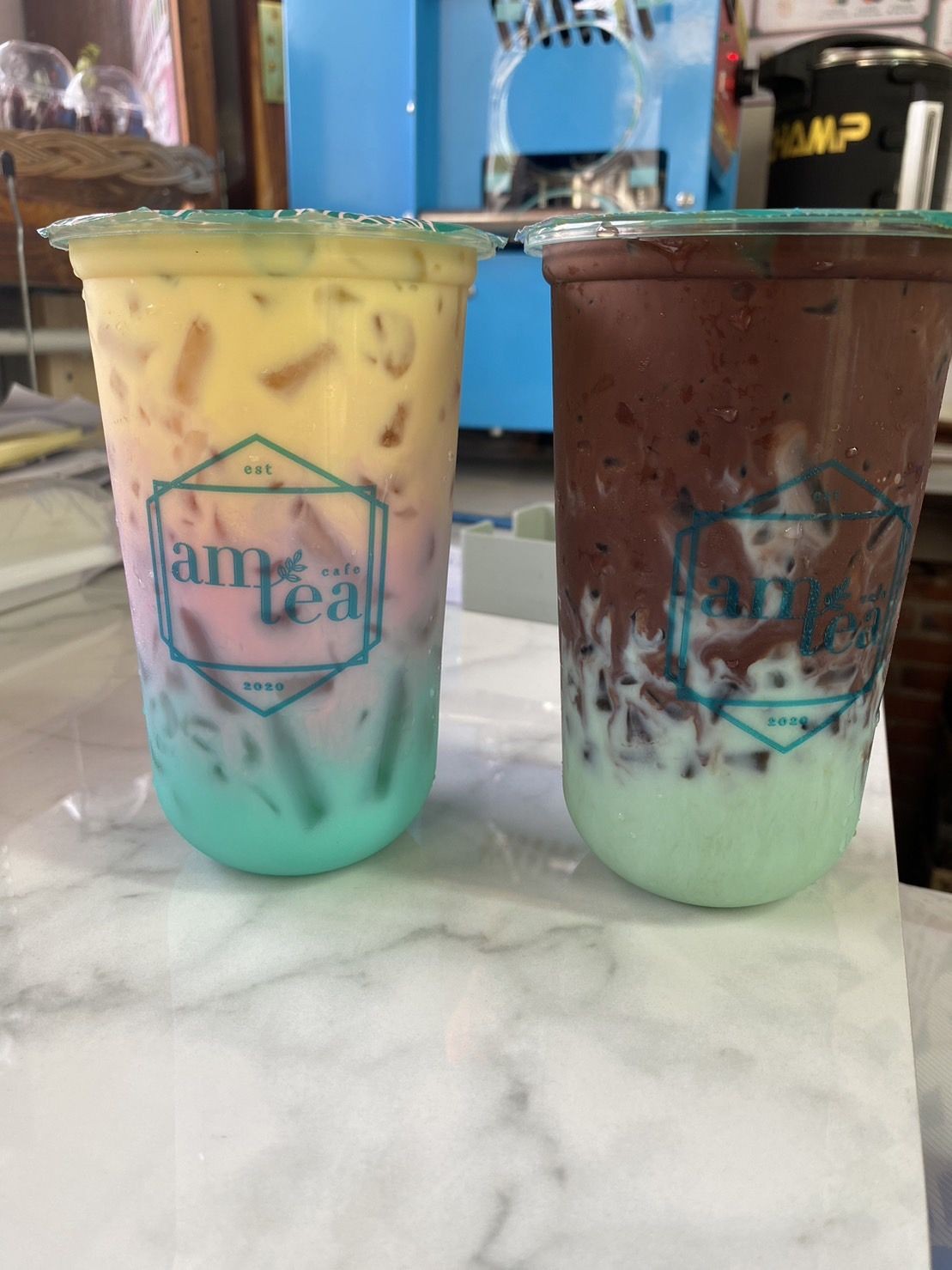 รีวิว AM Tea เมืองเก่าแพร่ - ชานมไข่มุกอร่อยมาก + ปังเนยหลากหลายท็อป ...