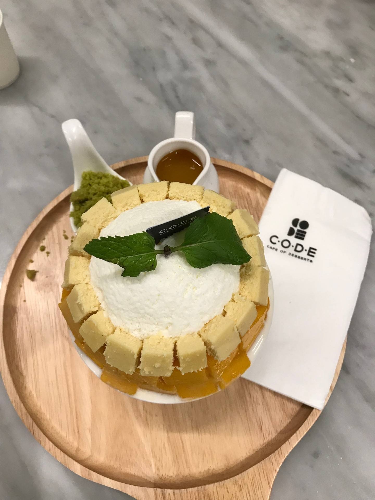 รีวิว CODE Cafe of Desserts เซ็นทรัล พระราม 3 - บิงซูชีสแน่นๆทานหน้า ...