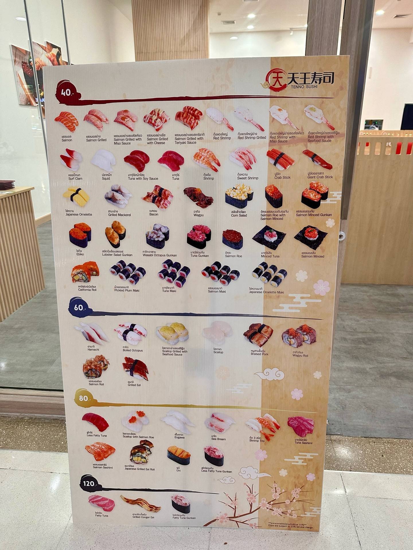 รีวิว TENNO SUSHI Central Udonthani - 🍣 เปิดประสบการณ์ใหม่ ซูชิสายพาน ...