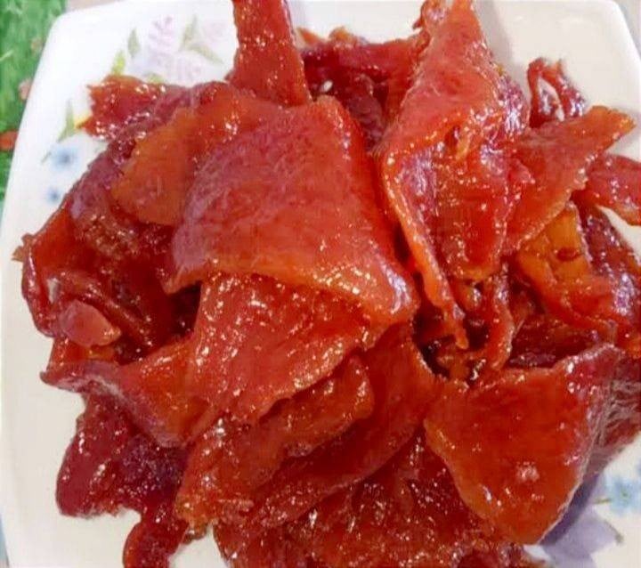 รีวิว นํ้าสมุนไพรเจ๊อุ๋ย & หมูฝอย เนื้อฝอย Herbal water & Shredded pork ...