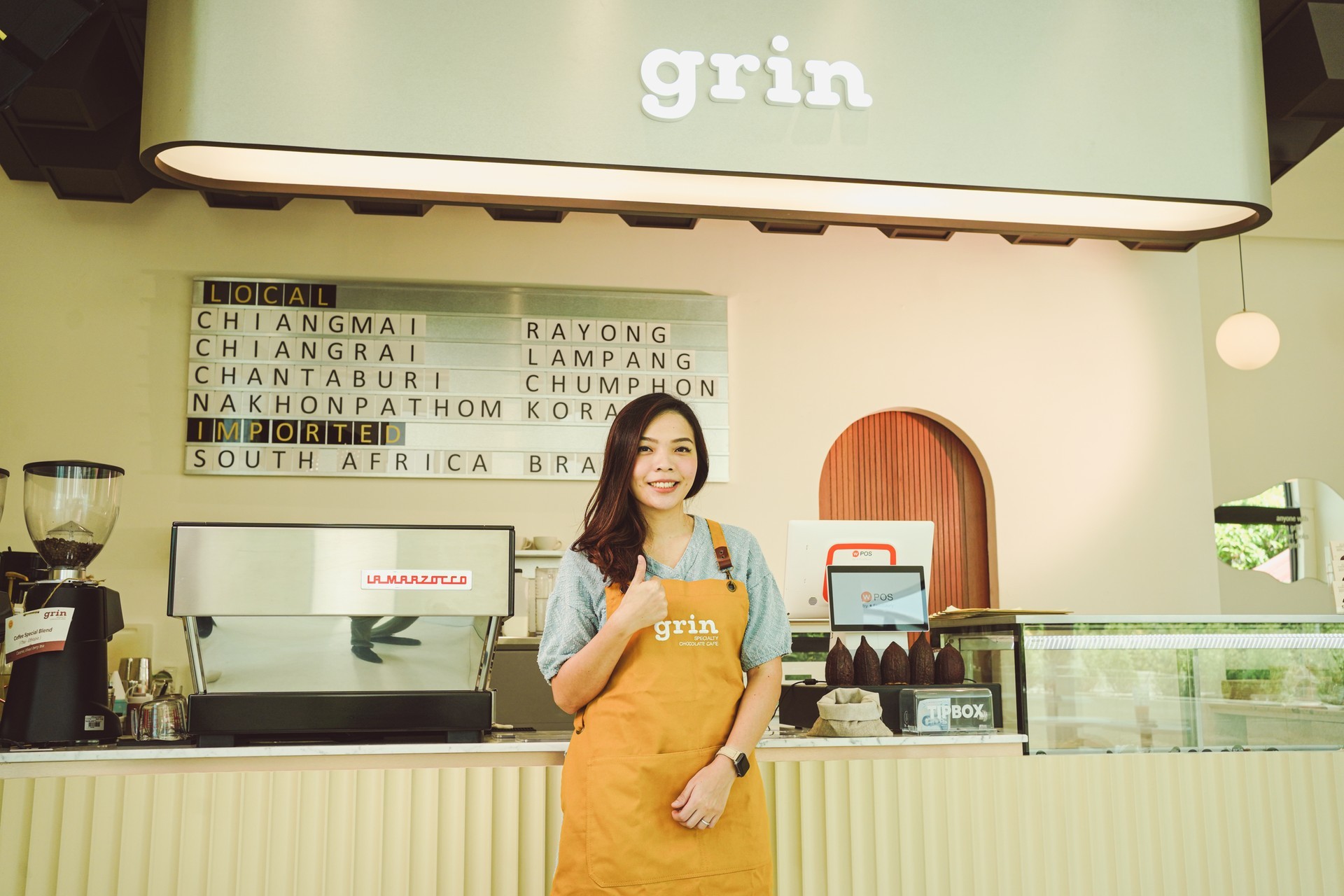 ร้าน grin Specialty Chocolate Cafe บริหารร้านแบบมือโปรด้วย Wongnai POS