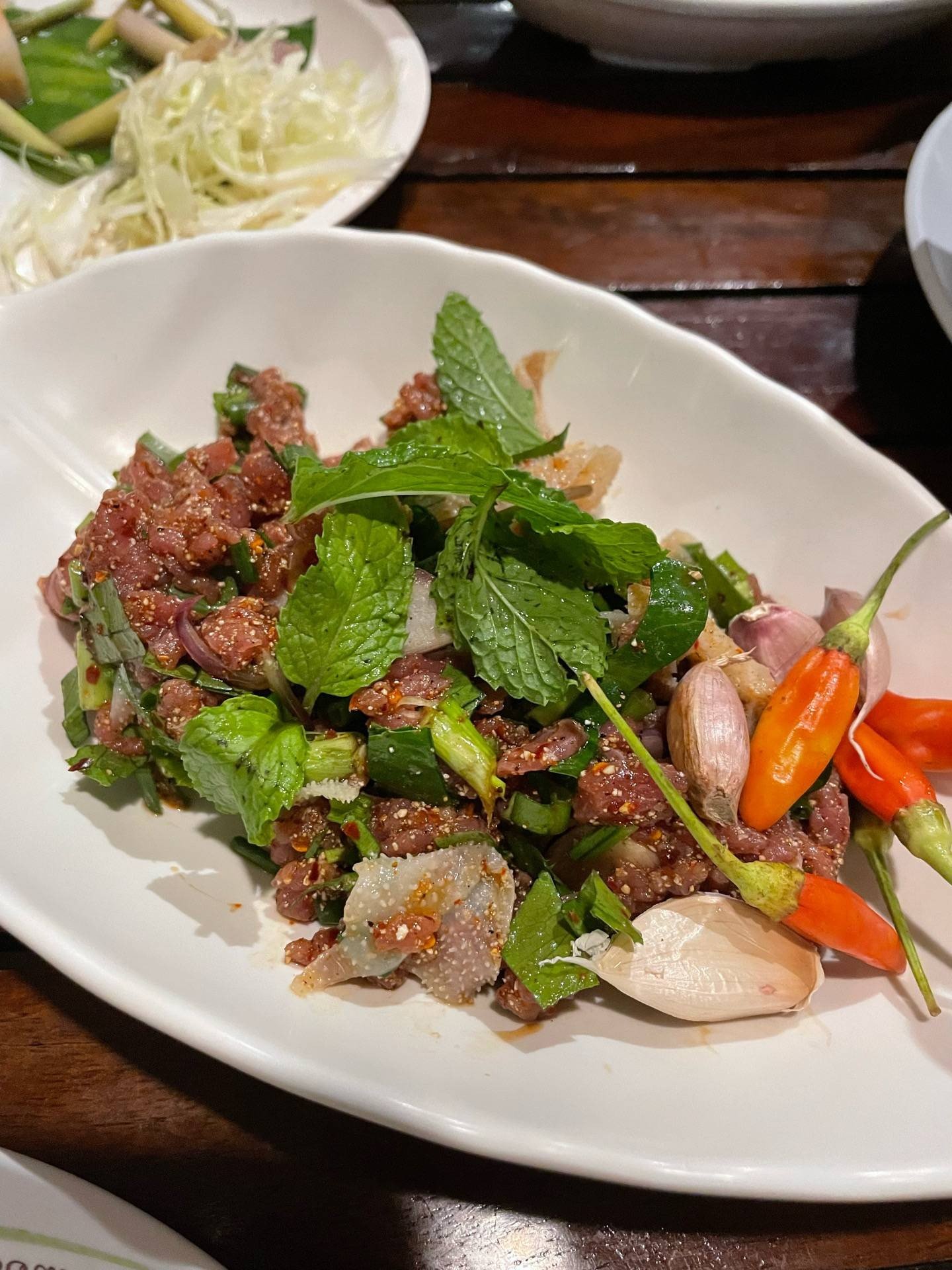 รูป ครกไม้ไทยลาว ลาดปลาเค้า