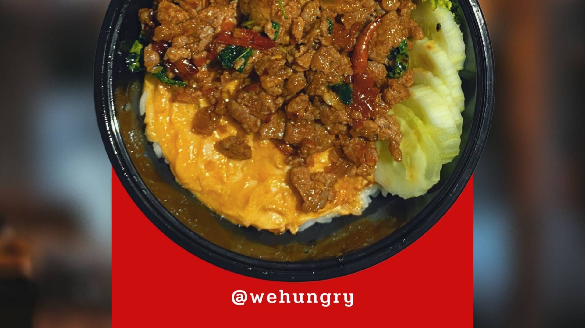 We Hungry - กะเพรา ไข่ข้น ข้าวไก่กรอบเกาหลี - สั่งอาหารเดลิเวอรี | Wongnai x LINE MAN