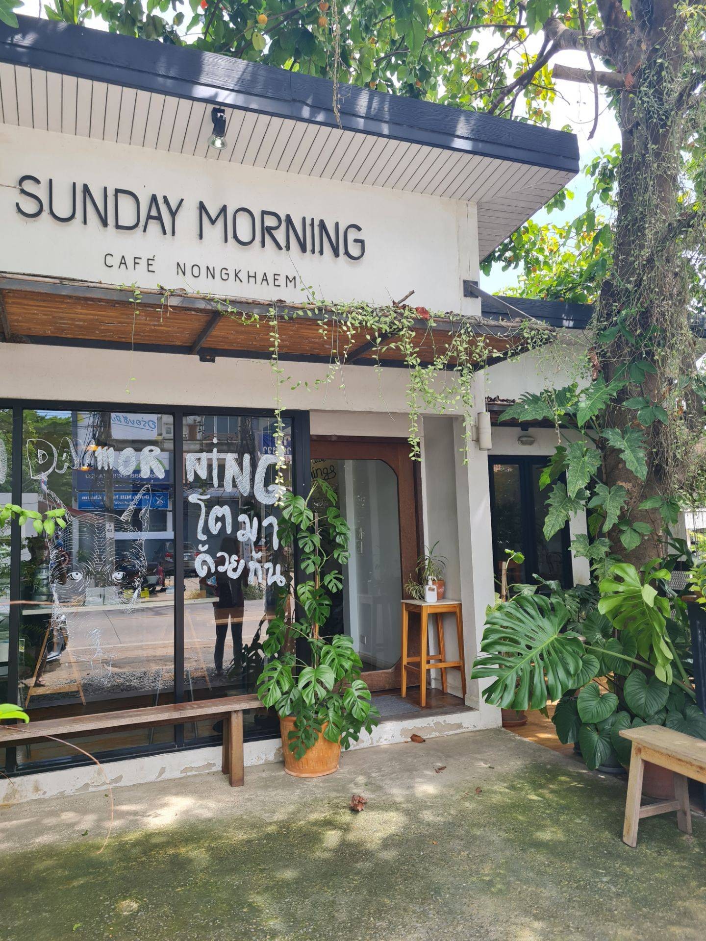 รีวิว Sunday Morning Cafe Nongkhaem - ร้านกาแฟบรรยากาศร่มรื่น ขนมอร่อย