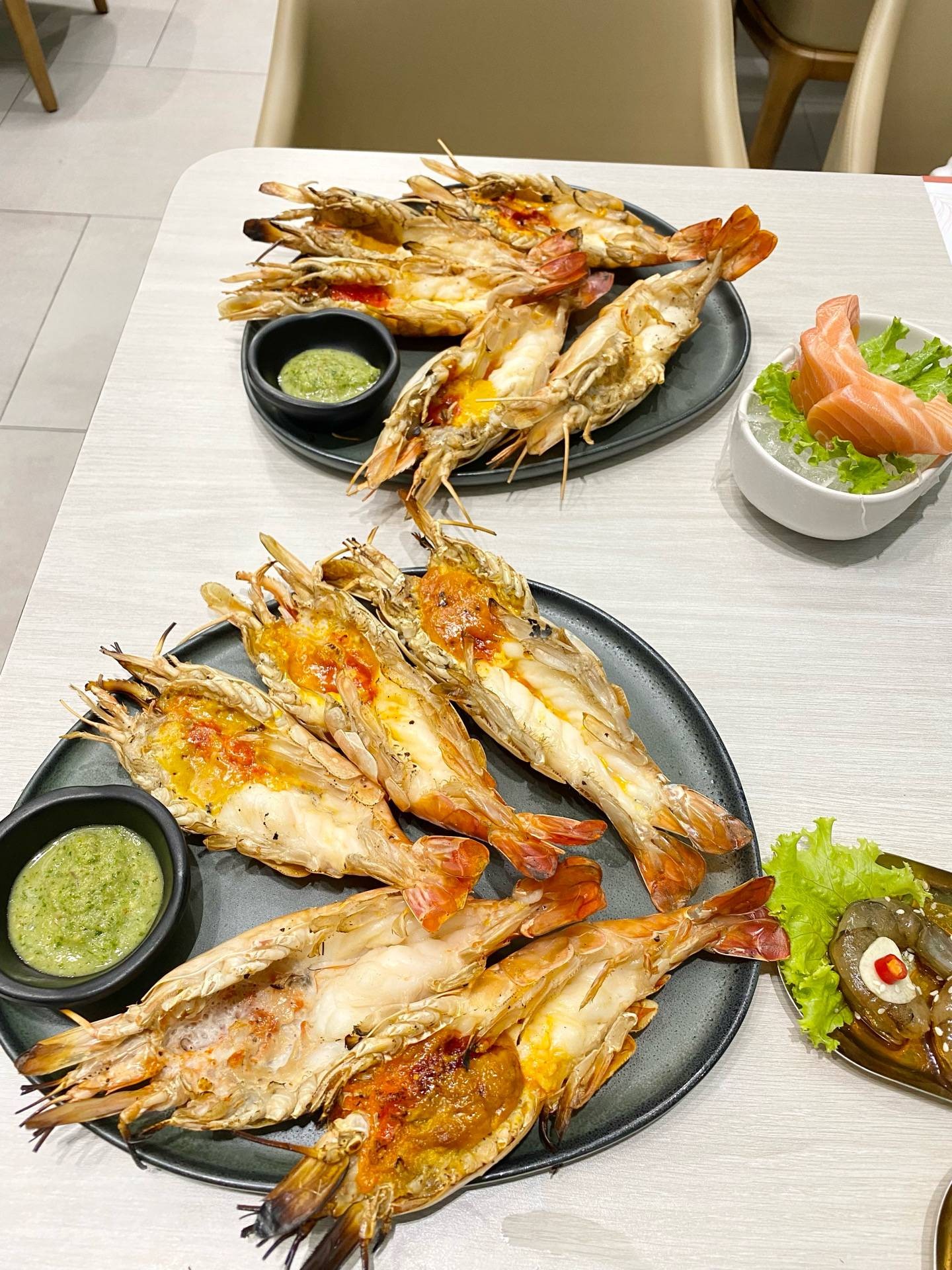 กุ้งแม่น้ำเผา ร้าน Papper International Buffet Korat