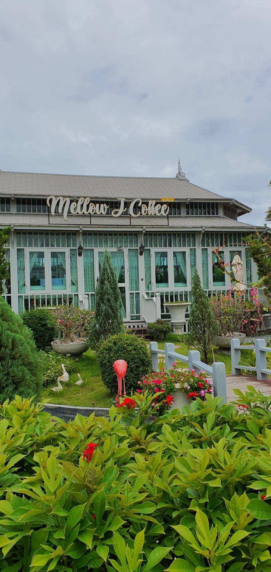 รีวิว Mellow J coffee ซอยวัดพระเงิน - ร้านน่ารัก บริการดี ด้านหลังเป็น car care