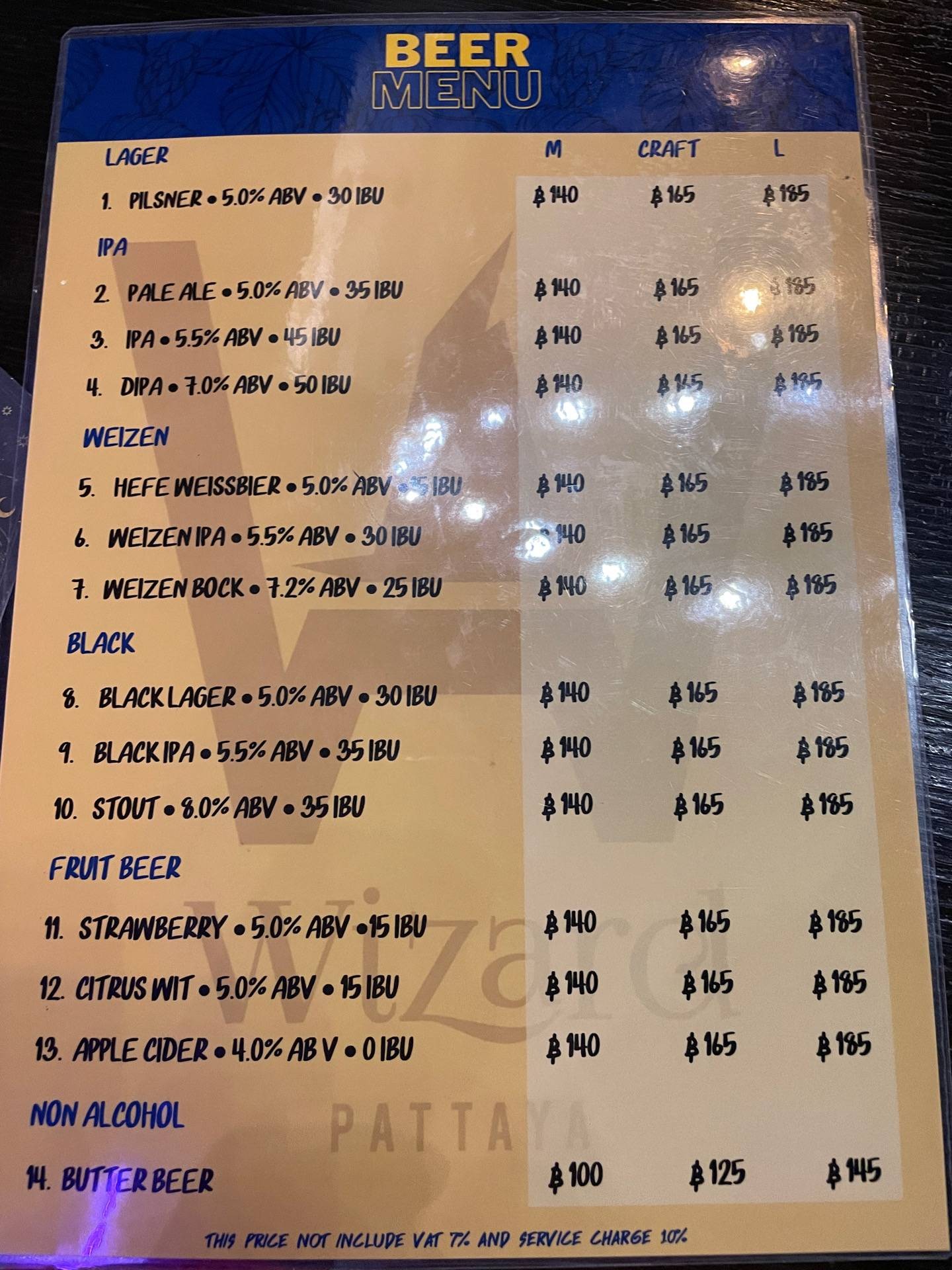 รีวิว Wizard Brewery Pattaya - ร้านคราฟต์เบียร์ในดงพัทยา