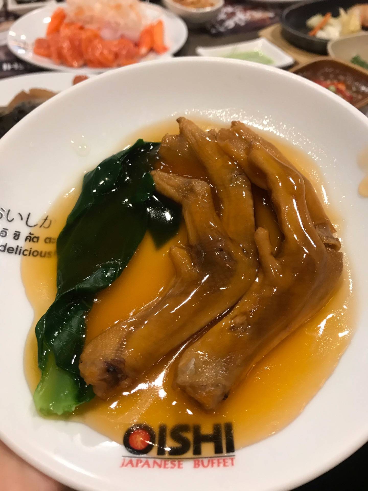 ตีนเป็ดน้ำแดง ร้าน Oishi Buffet UD Town