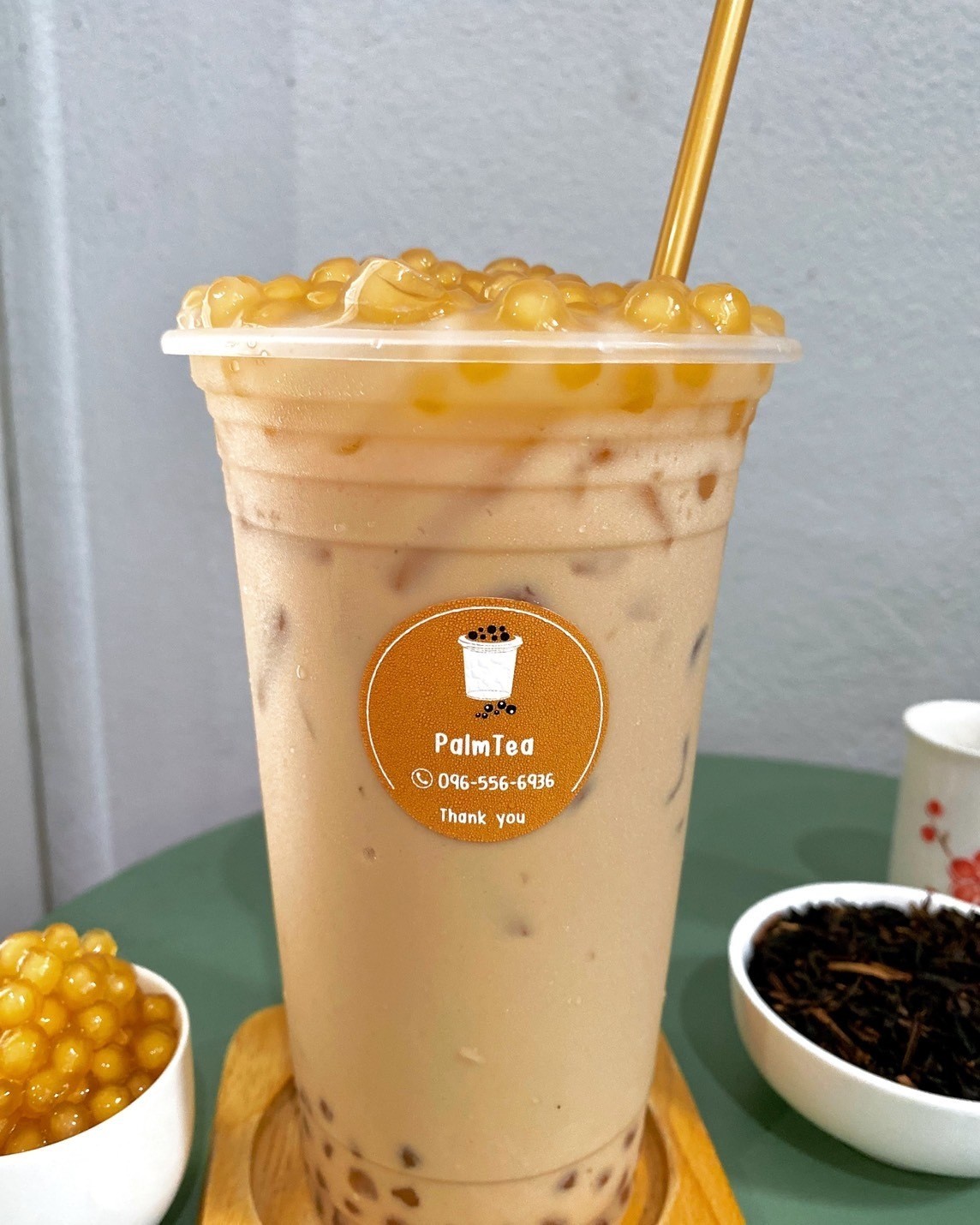 Palm Tea ชาไข่มุกสีทอง - สั่งอาหารเดลิเวอรี | Wongnai x LINE MAN