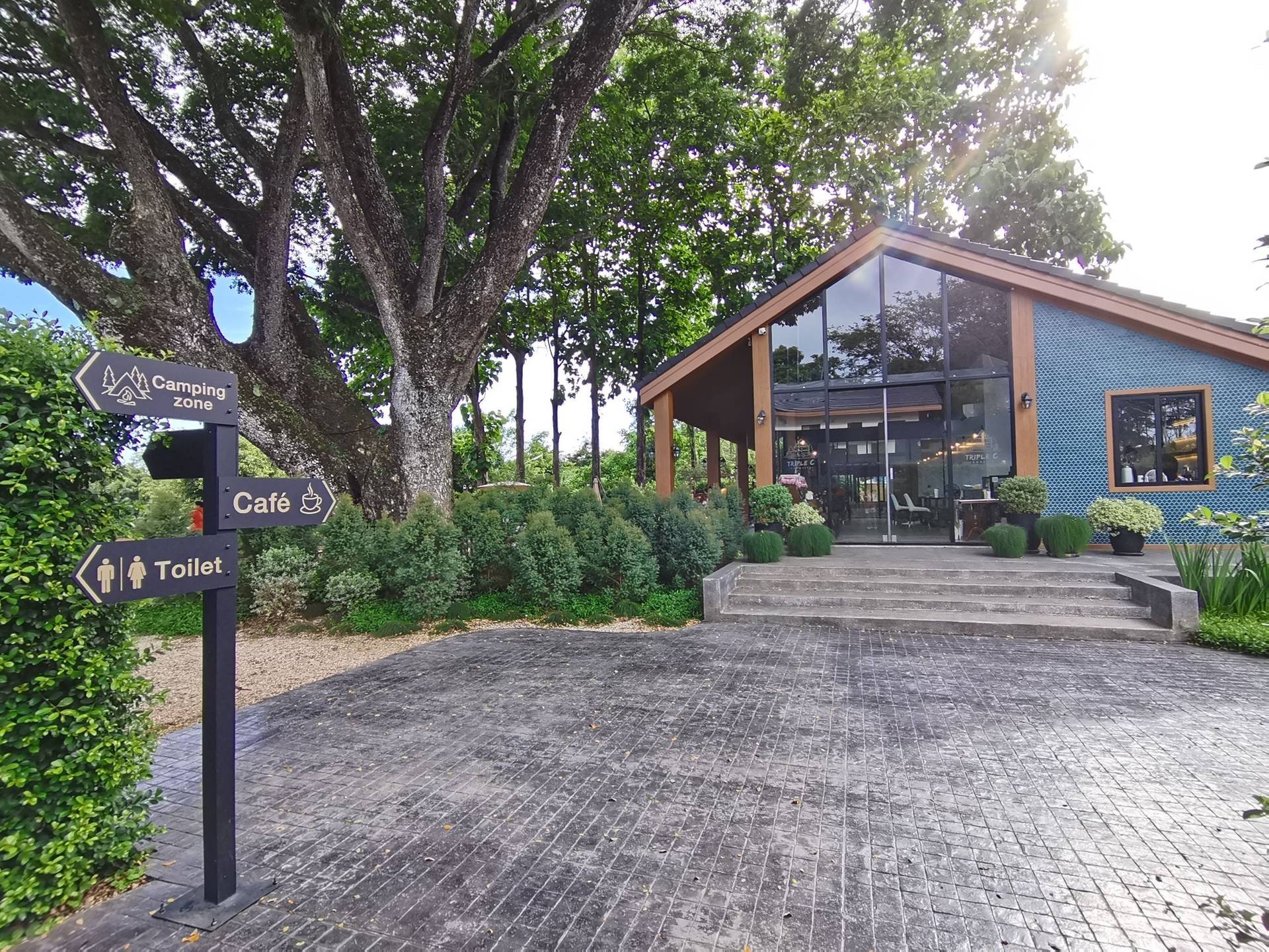 รีวิว Tripple C Campsite & Cafe เชียงราย - คาเฟ่เปิดใหม่ มีทั้งแมว ทั้งกระต่าย ฟีลแคมป์ปิ้ง ริมน้ำกก