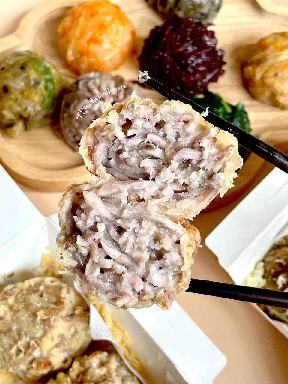 ขนมกุยช่าย ไส้เผือก • กรอบนอก นุ่มแน่นใน หอมเผือก ร้าน Sooo Guichai (โซ ...