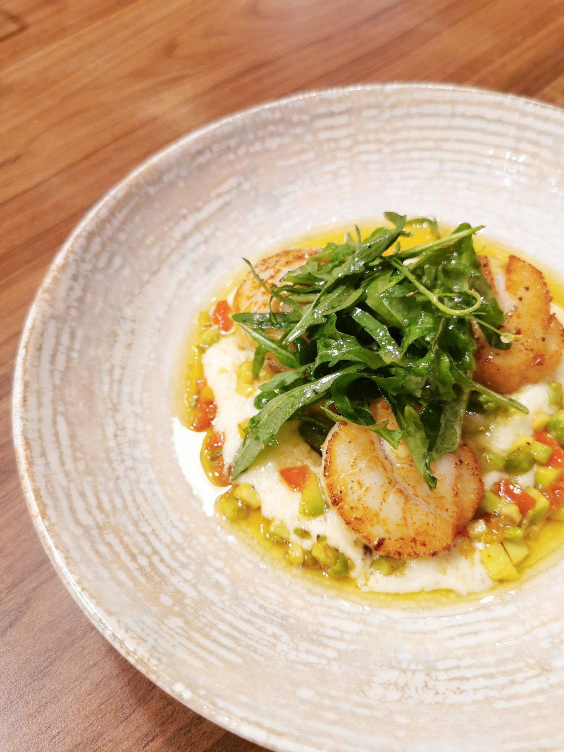 Scallop potato foam 570.- บาท ร้าน Twist Twist