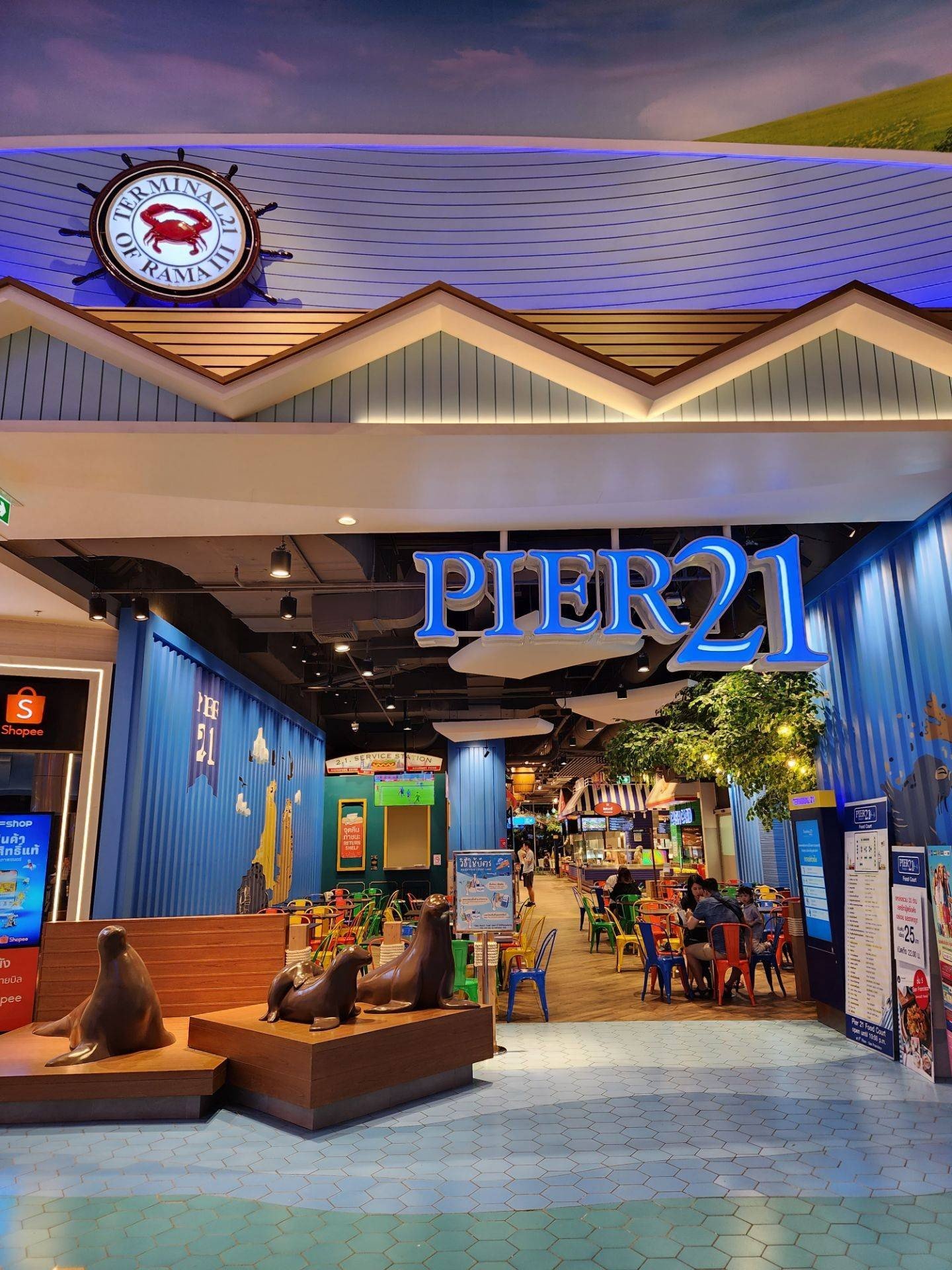 รีวิว Pier 21 Terminal21 Rama 3 - PIER 21 พระราม 3 🍲 Food Court ในห้าง ...