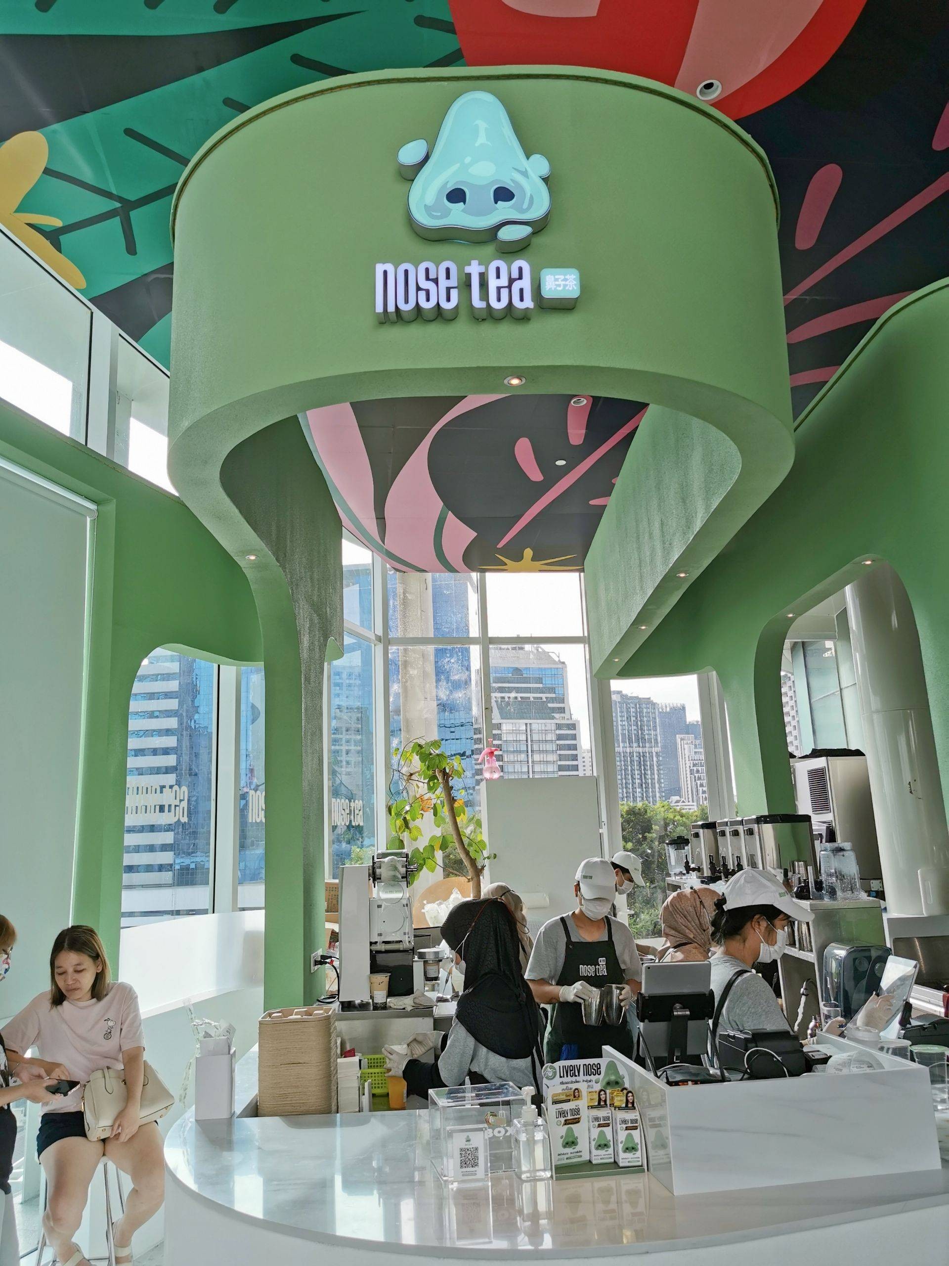 รีวิว Nose tea (โนส ที) Emquartier - Nose Tea ชานมจมูกเปิดสาขาใหม่ ไม่ ...