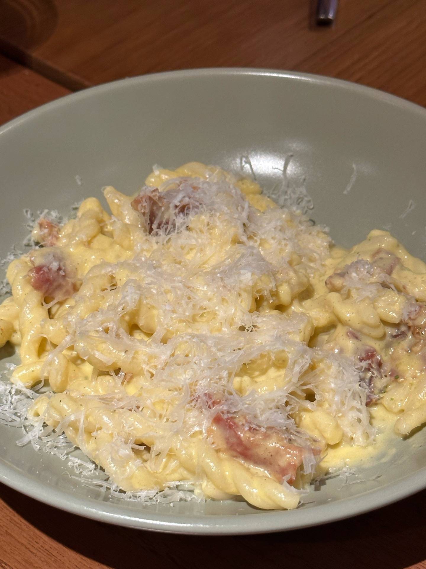 พาสต้าคาโบนาร่าเบคอน ร้าน Ñam Ñam Pasta & Tapas (ยัมยัม พาสต้า แอนด์ ทา ...