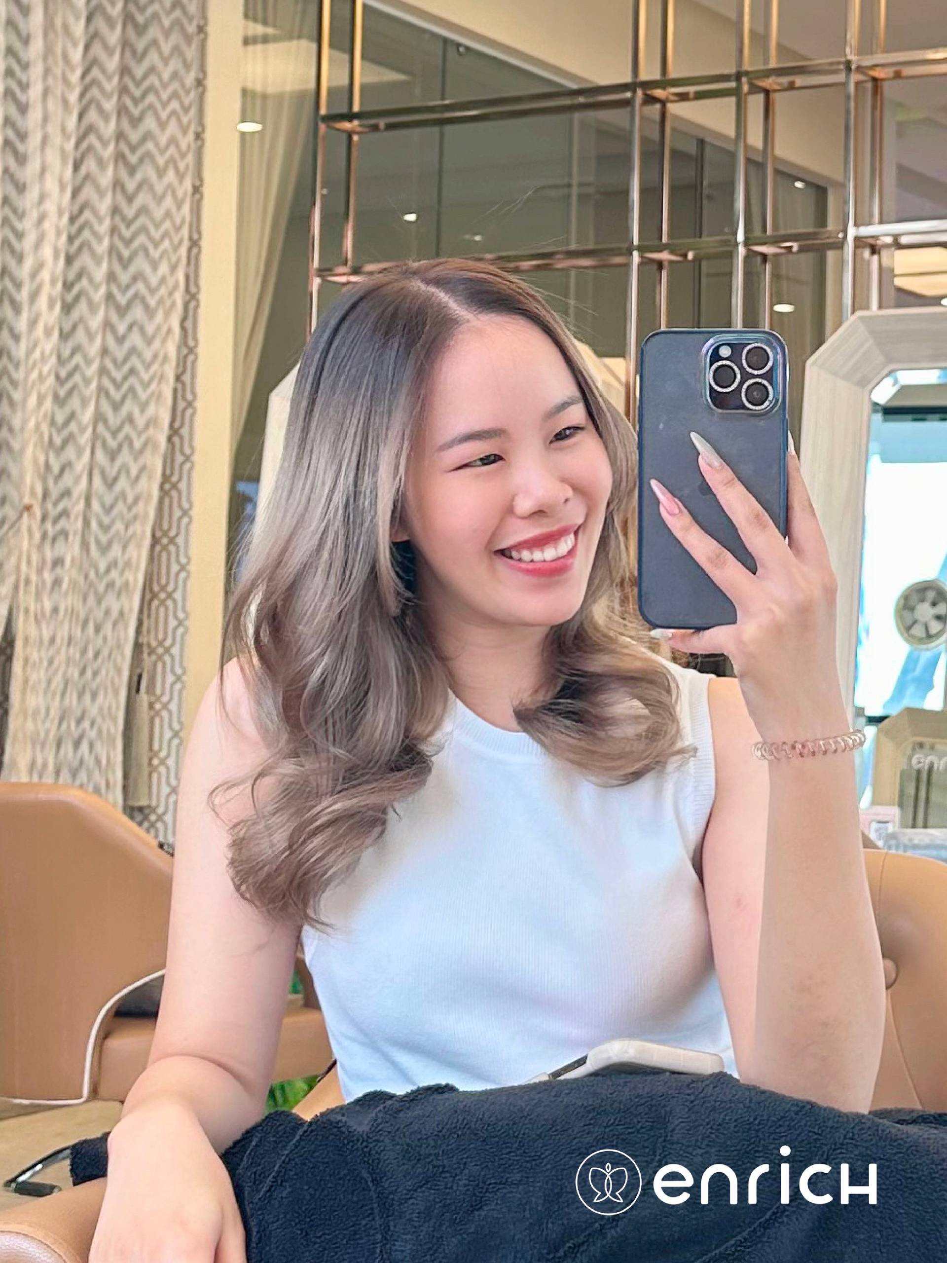 รีวิว Enrich Salon And Spa ทองหล่อ ทำทรีทเม้นท์บำรุงผม หลังทำผมนุ่ม