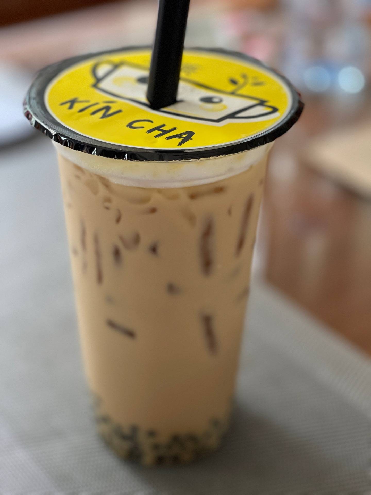 รีวิว Kin Cha พัทลุง - ชานมไข่มุก ร้านสีเหลือง