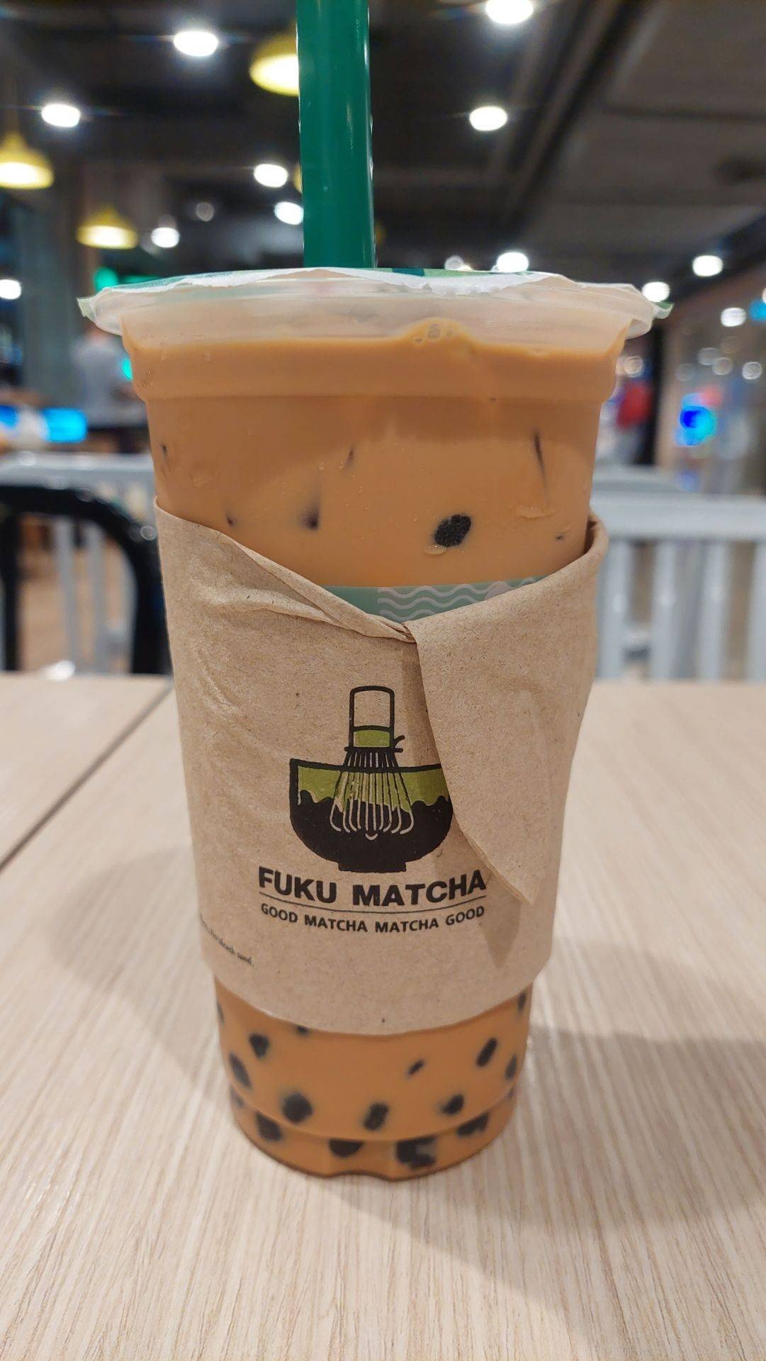 รีวิว Fuku Matcha The street รัชดา ชั้น 4 - ชานมร้านโปรด Fuku Matcha ชาไทยรสเข้มข้น ไข่มุกหนุบหนับ🧋
