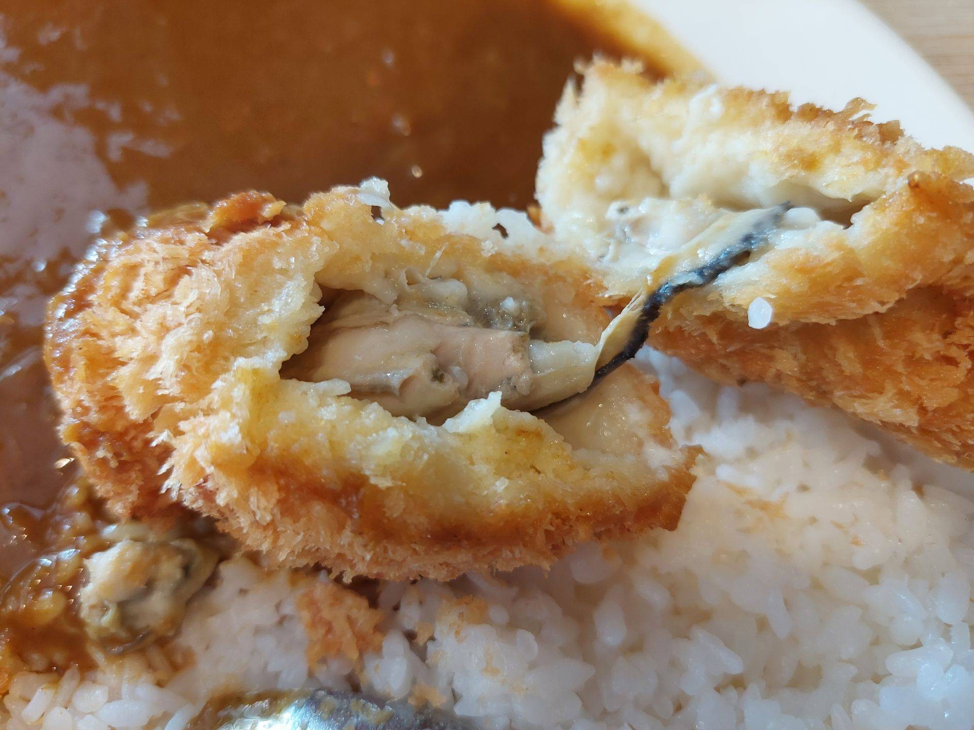 คาเรไรซ์หอยนางรมญี่ปุ่นทอด ร้าน Aoringo Japanese Curry Place(อาโอรินโกะ ...